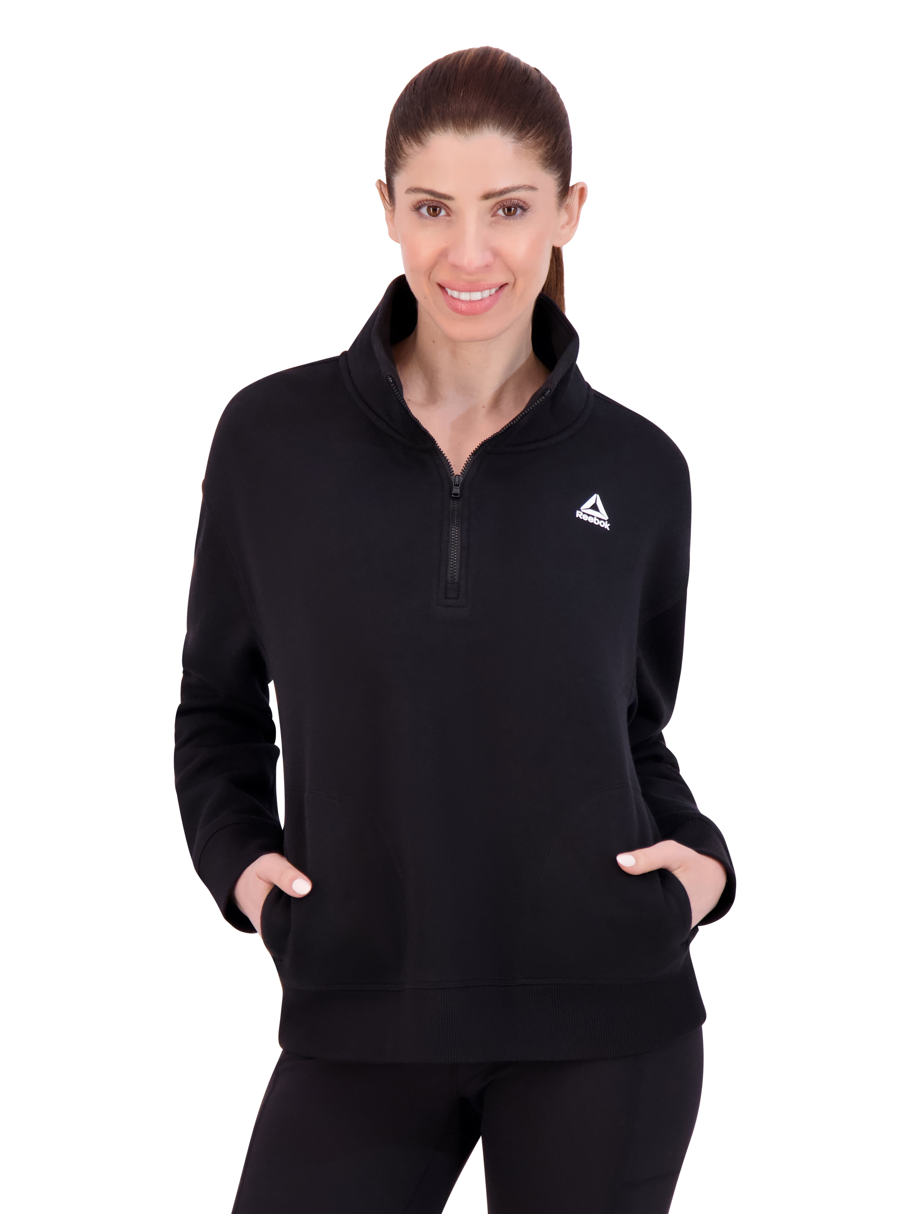Reebok Women's After Class 1/2 Zip Sweatshirt, Sizes XS-XXXL - Walmart.com
