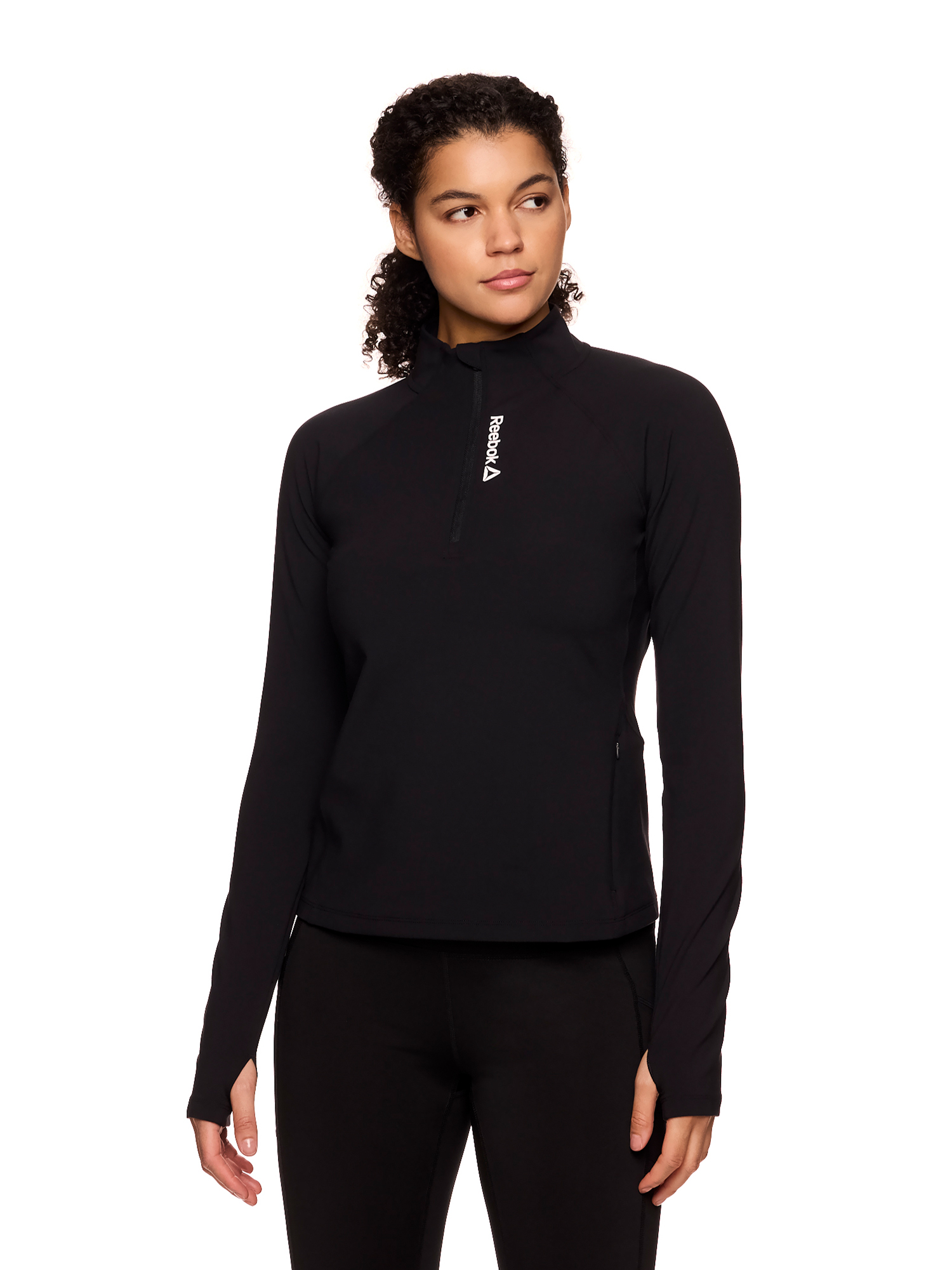 Athletic Works Women's Active Performance 1/4 Zip Pullover Top ...