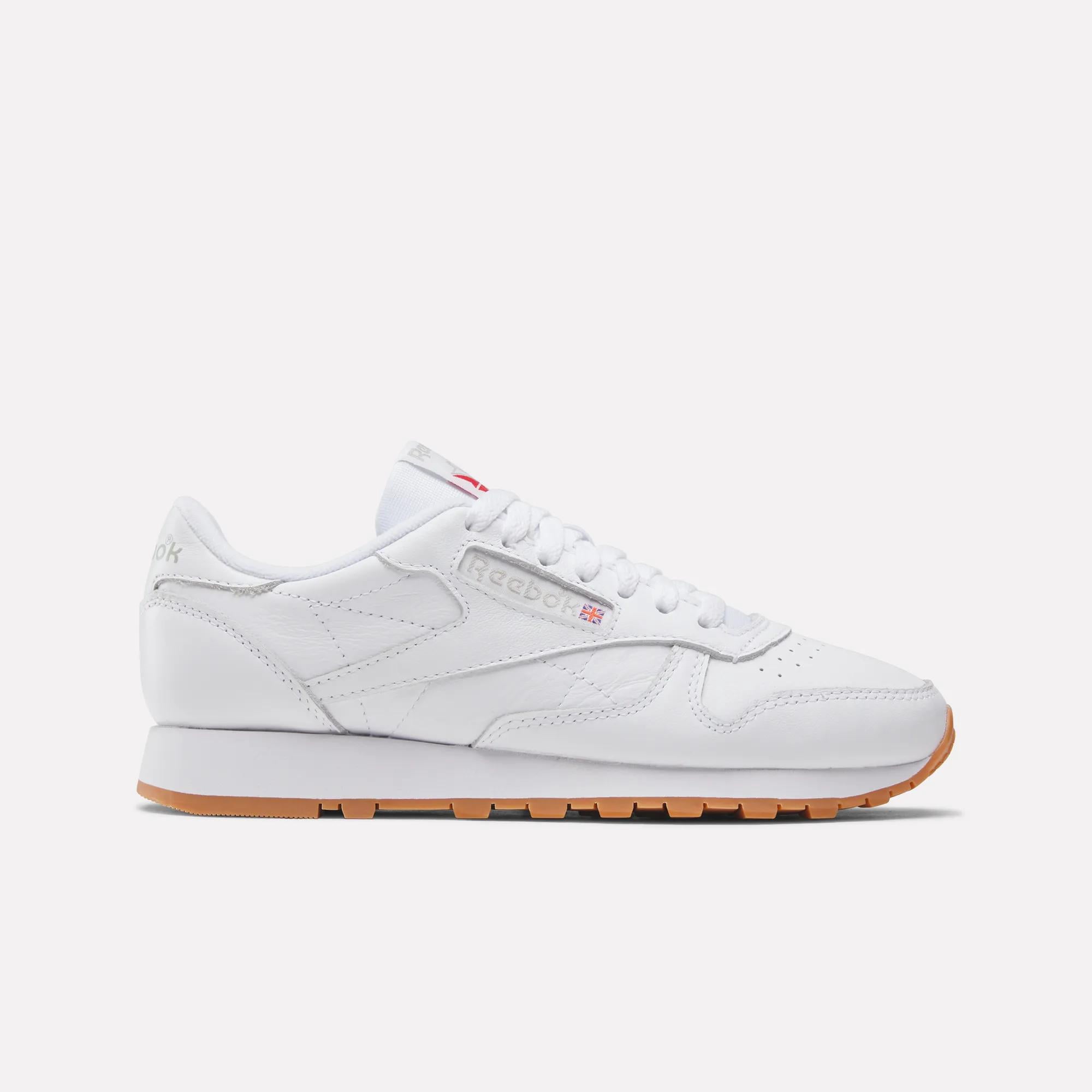 Womens Reebok CLASSIC LEATHER Shoe Size: 6.5 Ftwwht - Pugry3 - Rbkg03 ...