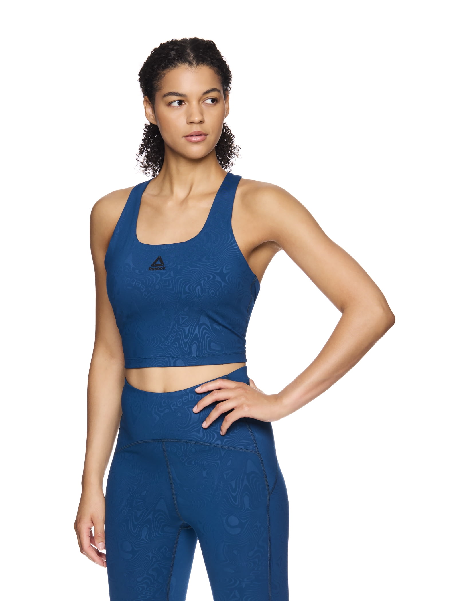 Reebok Women’s Cropped Bra Tank with Removable Cups, Sizes XS-XXXL ...