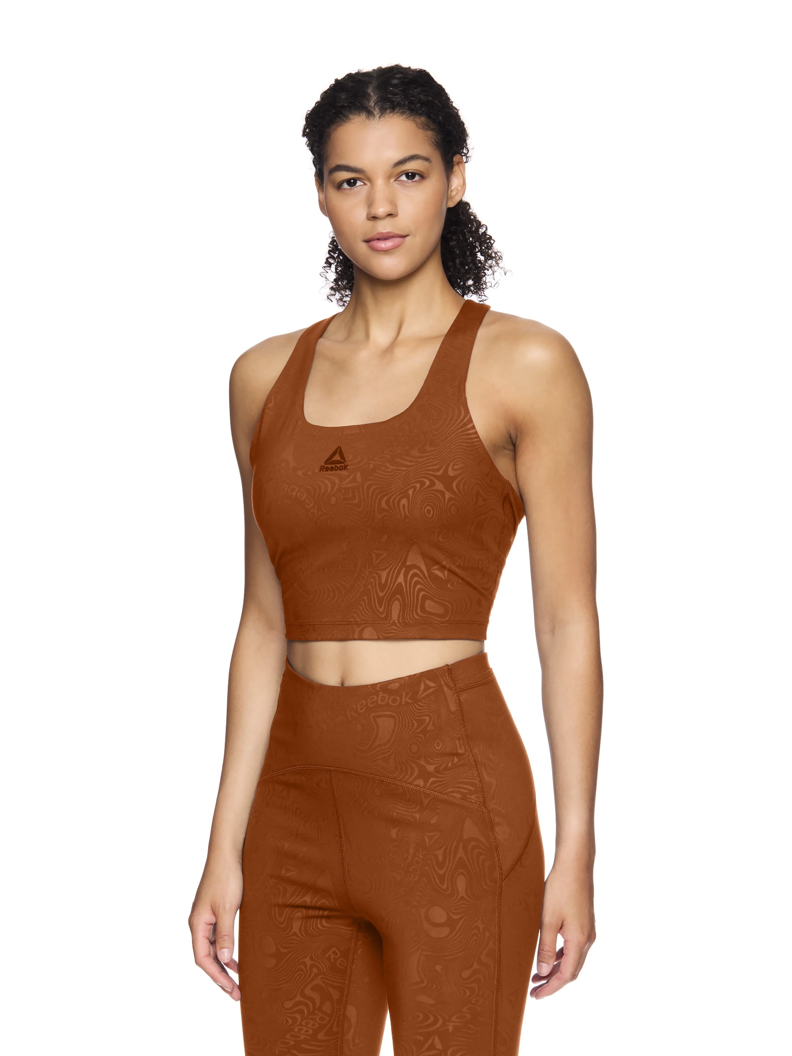 Reebok Women’s Cropped Bra Tank with Removable Cups, Sizes XS-XXXL ...