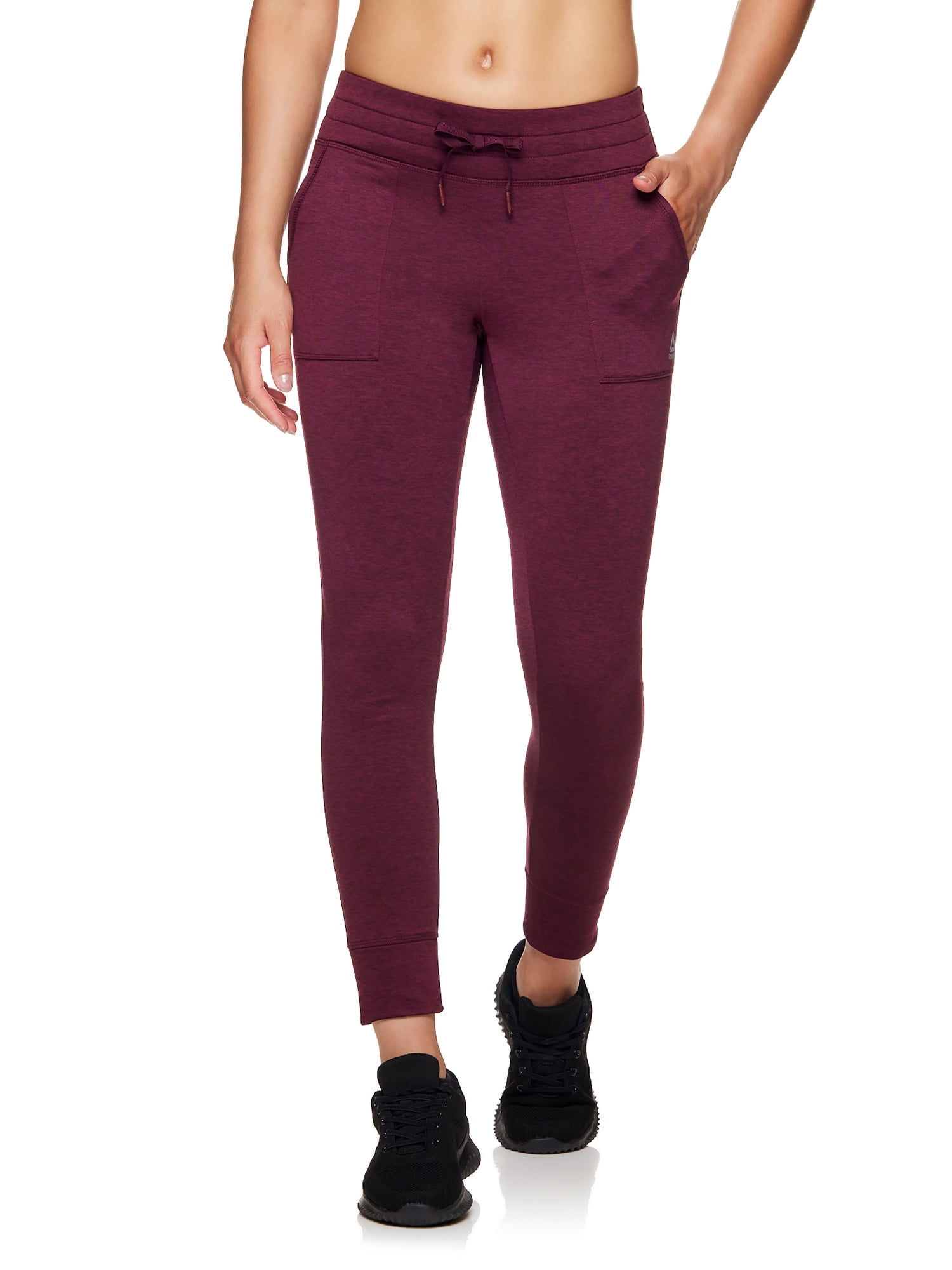 Reebok Women's Elite Duo Drawstring Legging With Cuff And 27.5" Inseam ...