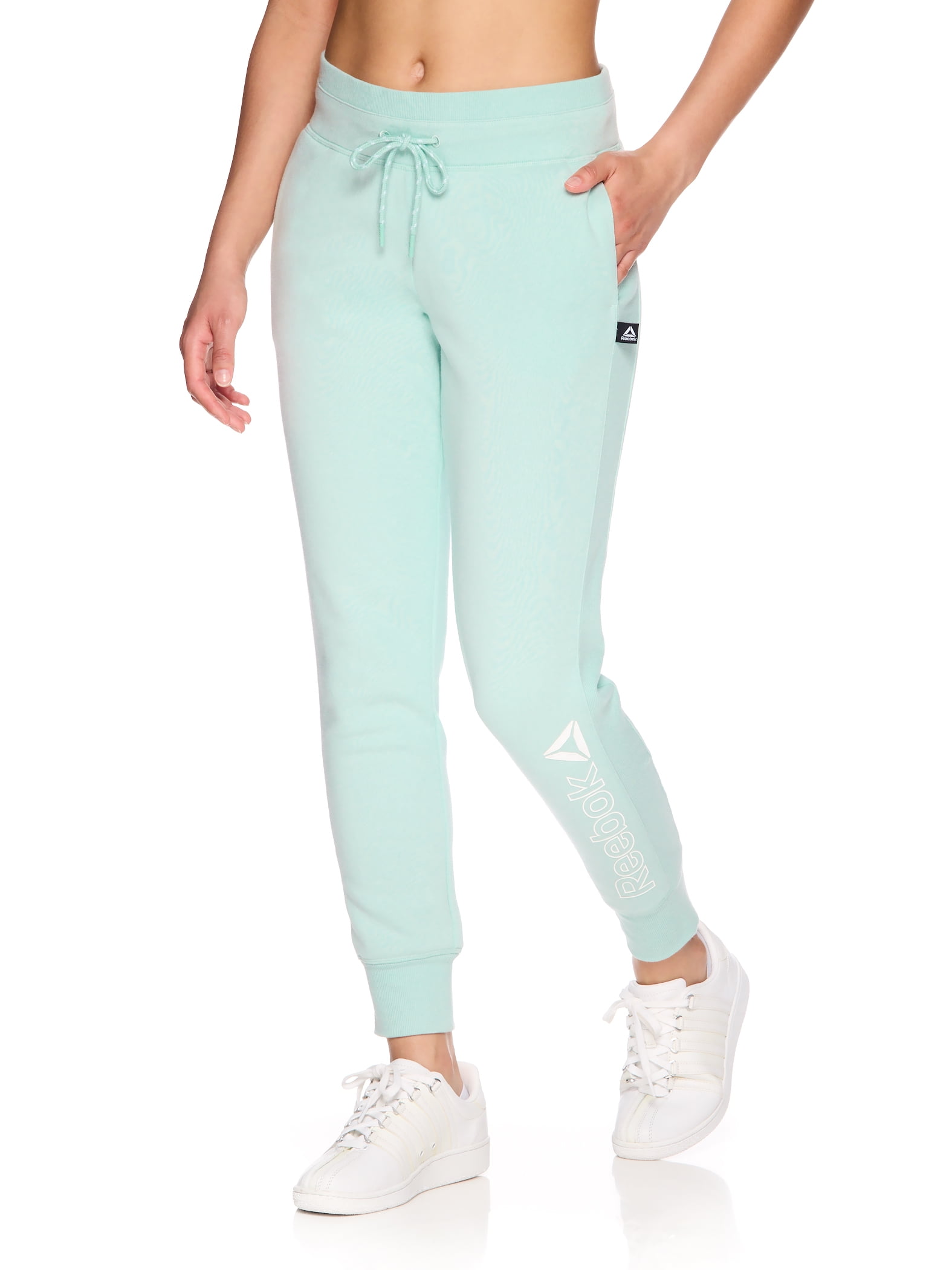 Reebok Women’s Essential French Terry Ribbed Joggers, 27" Inseam, Sizes ...