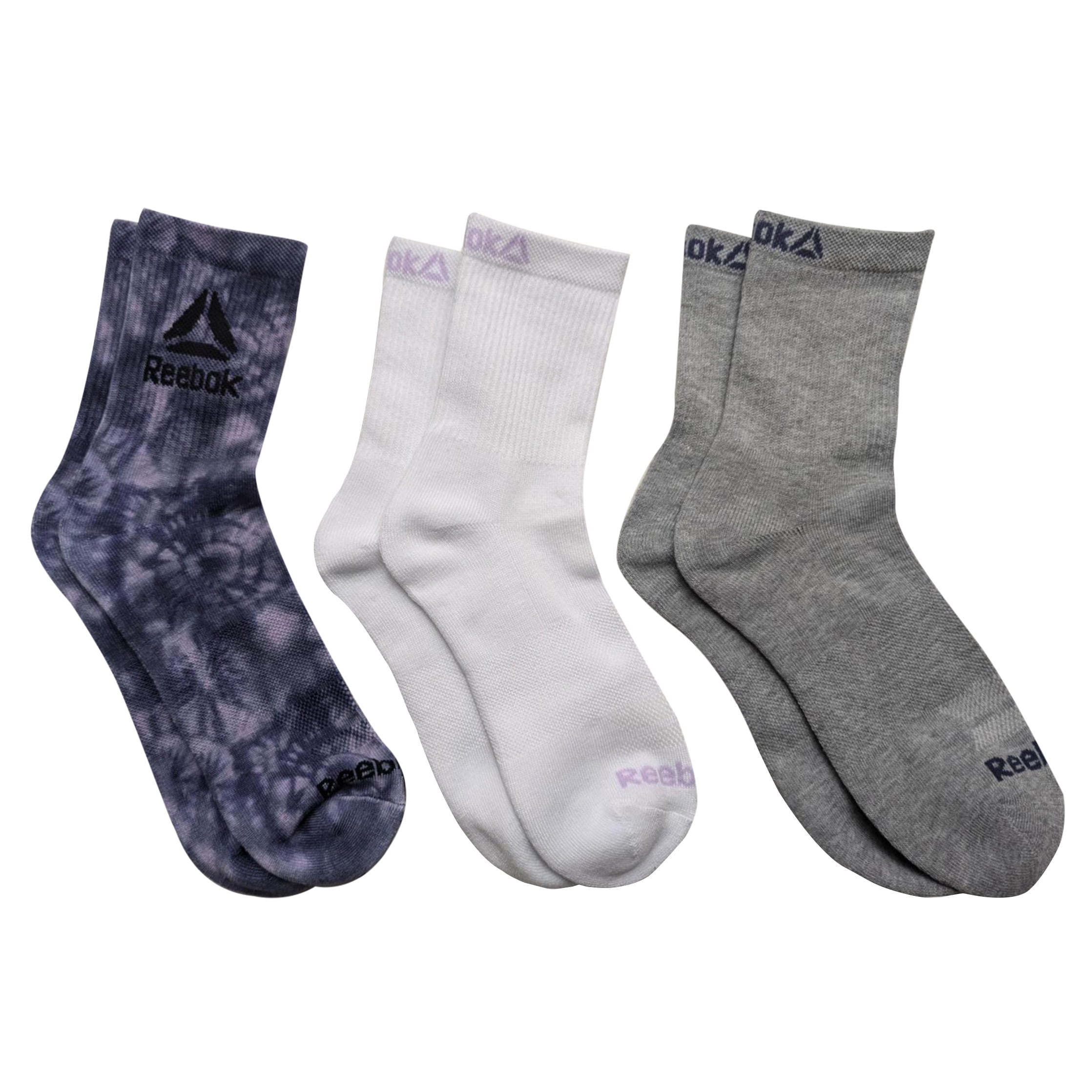 Reebok Women's Limited Edition Cushion Mid-Crew Socks, 3-Pack - Walmart.com