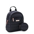 Reebok Women's Luna Quilted Mini Backpack with Coin Pouch, Black ...
