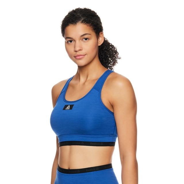 Reebok Women's Medium Impact Flex Sports Bra With Removable Cups ...