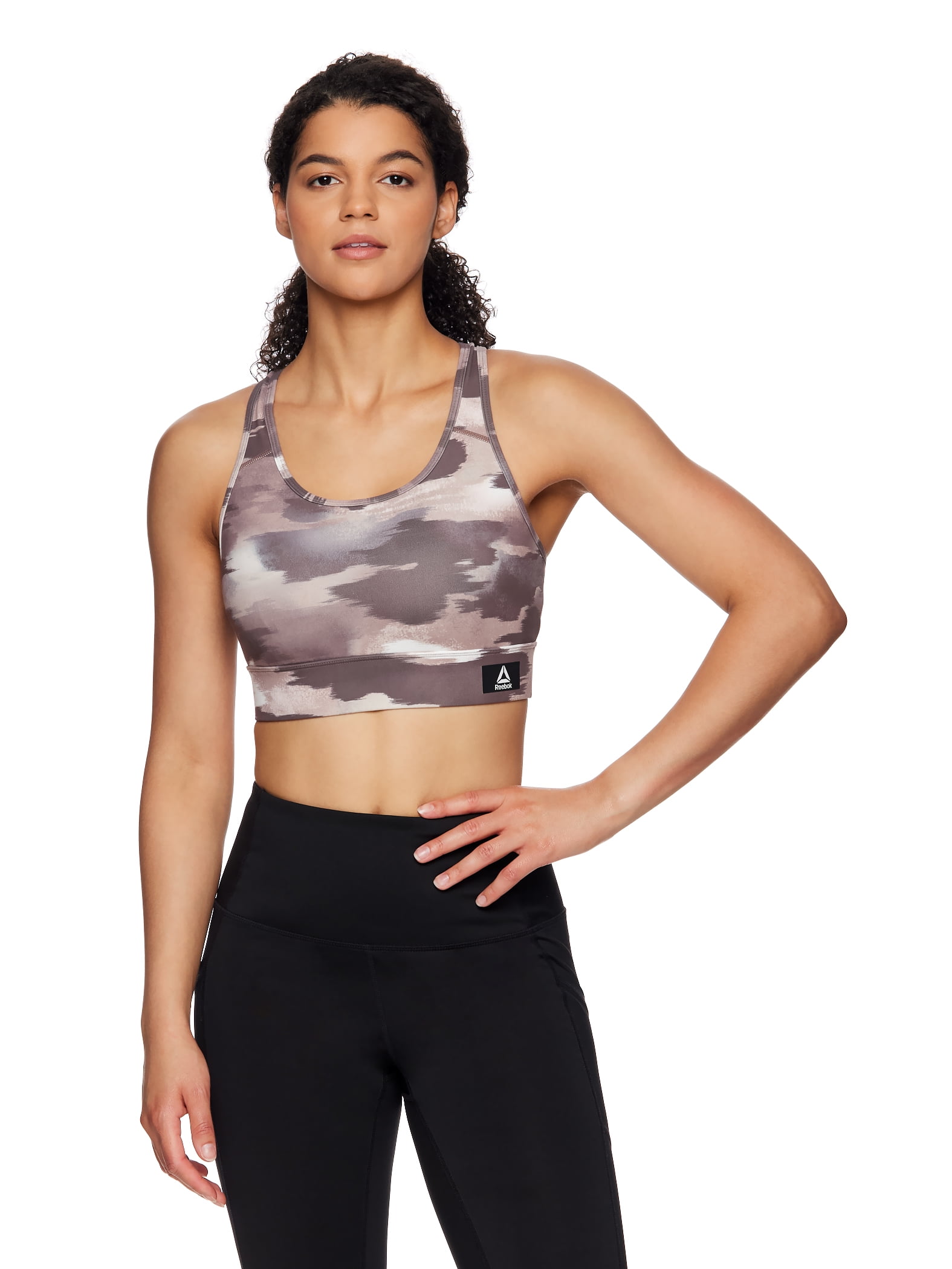 Reebok Women's Medium Impact Getaway Bra With Pocket And Removeable ...