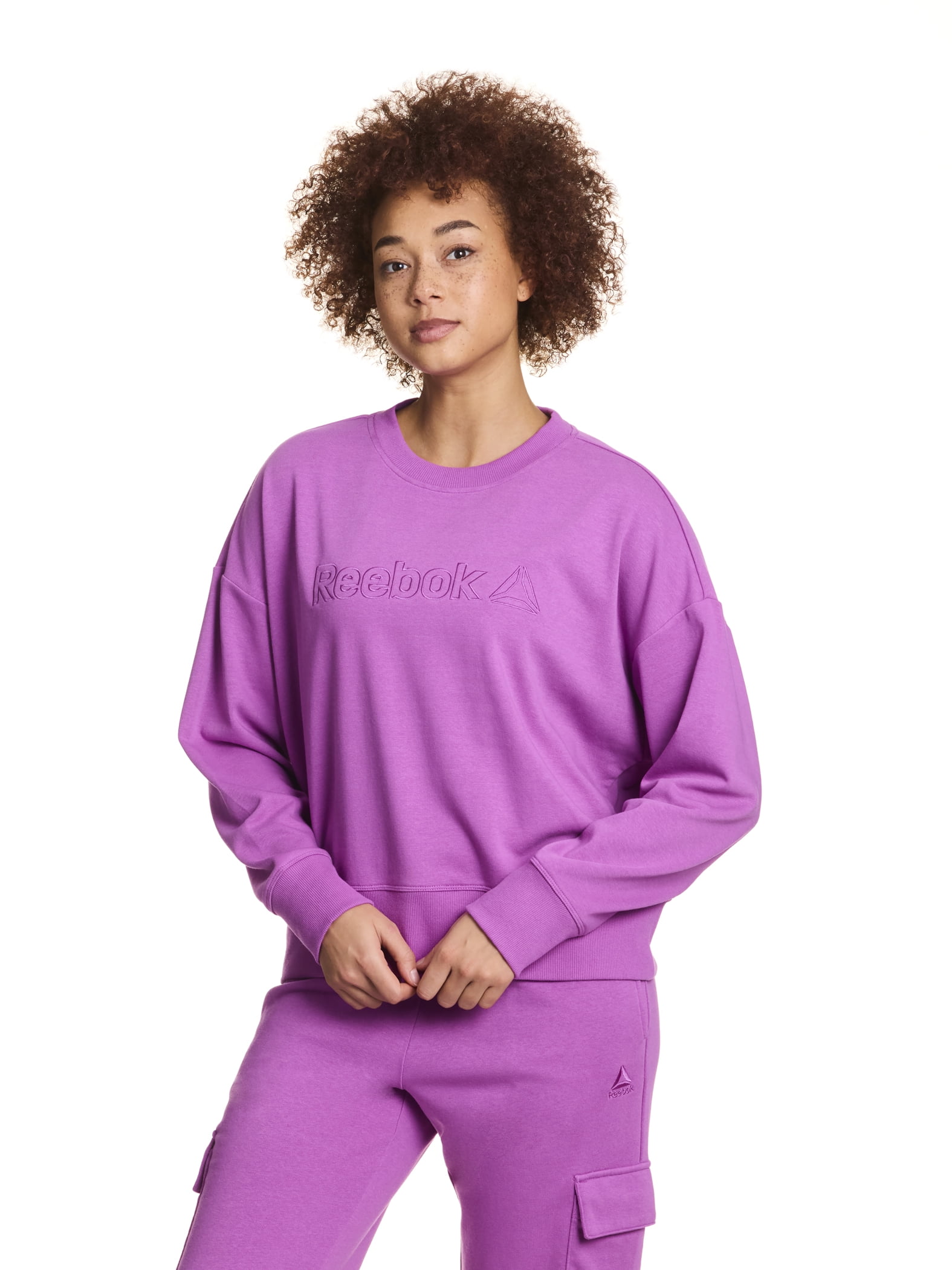 Reebok Women's Meet and Greet Crewneck Sweatshirt, Sizes XS-XXXL ...