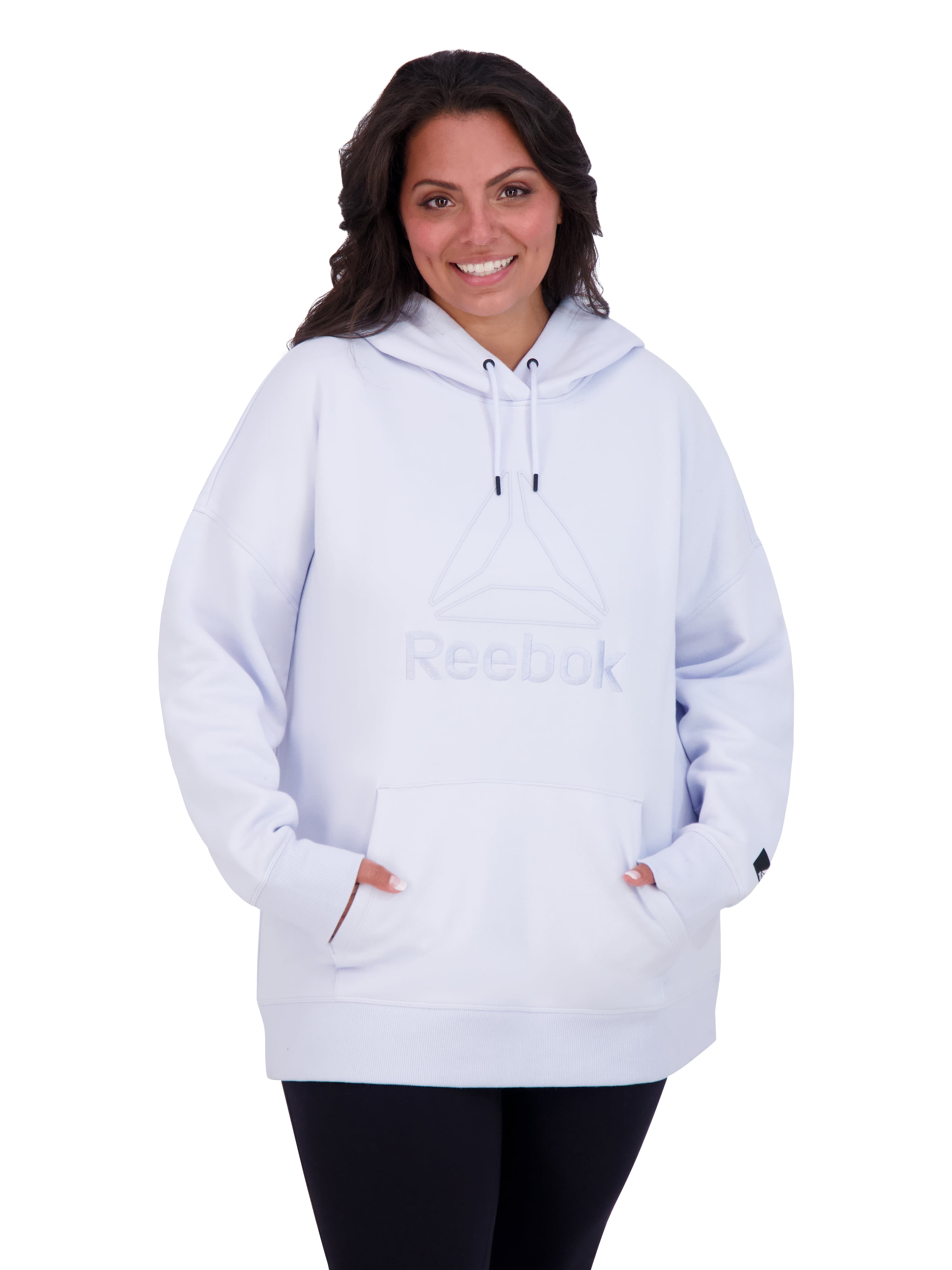 Reebok Women's and Women's Plus Large Logo Hoodie with Pocket, Sizes XS-4X - Walmart.com