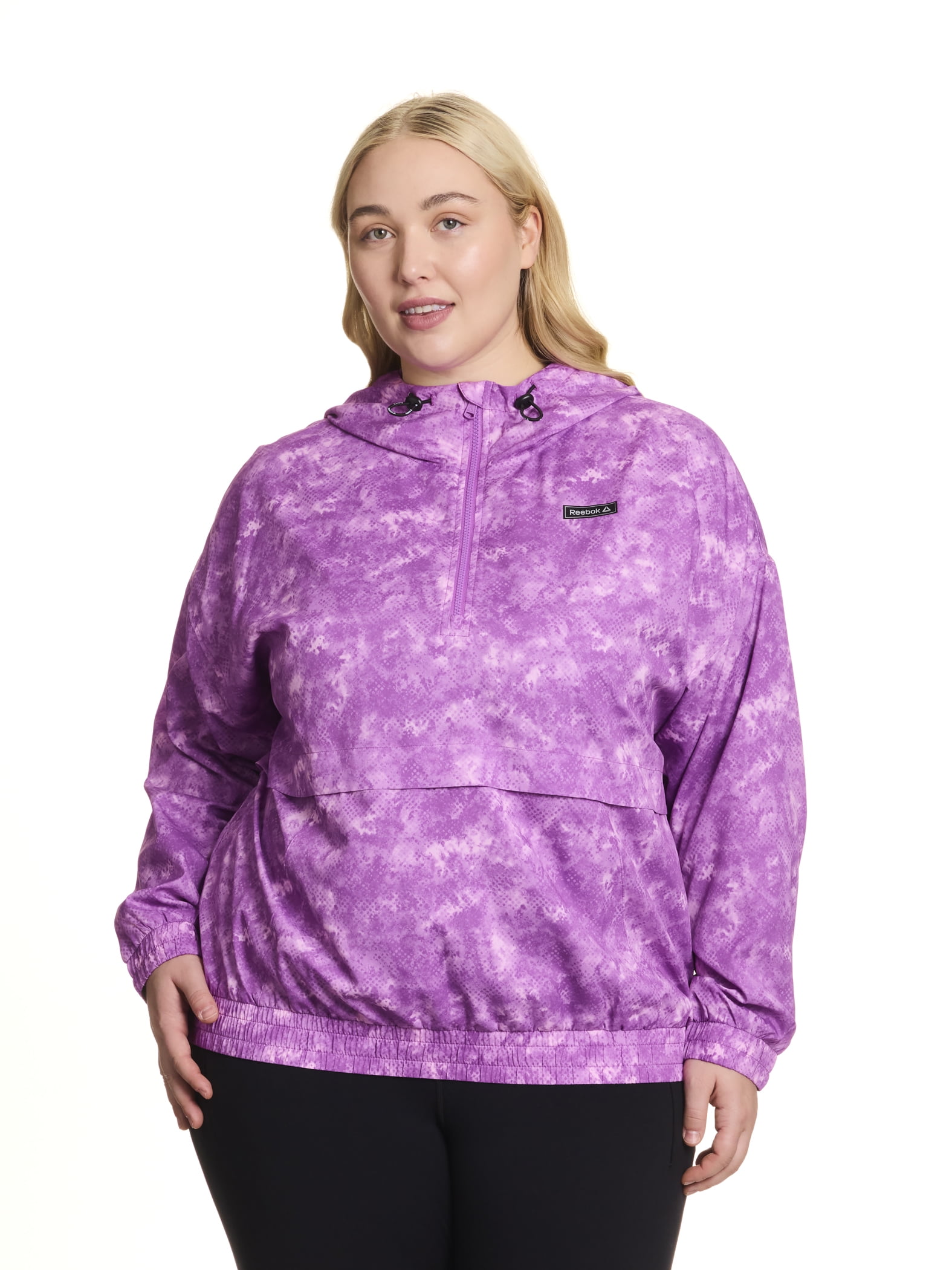 Reebok Women's and Women's Plus Half-Zip Sprinter Jacket, Sizes XS-4X ...