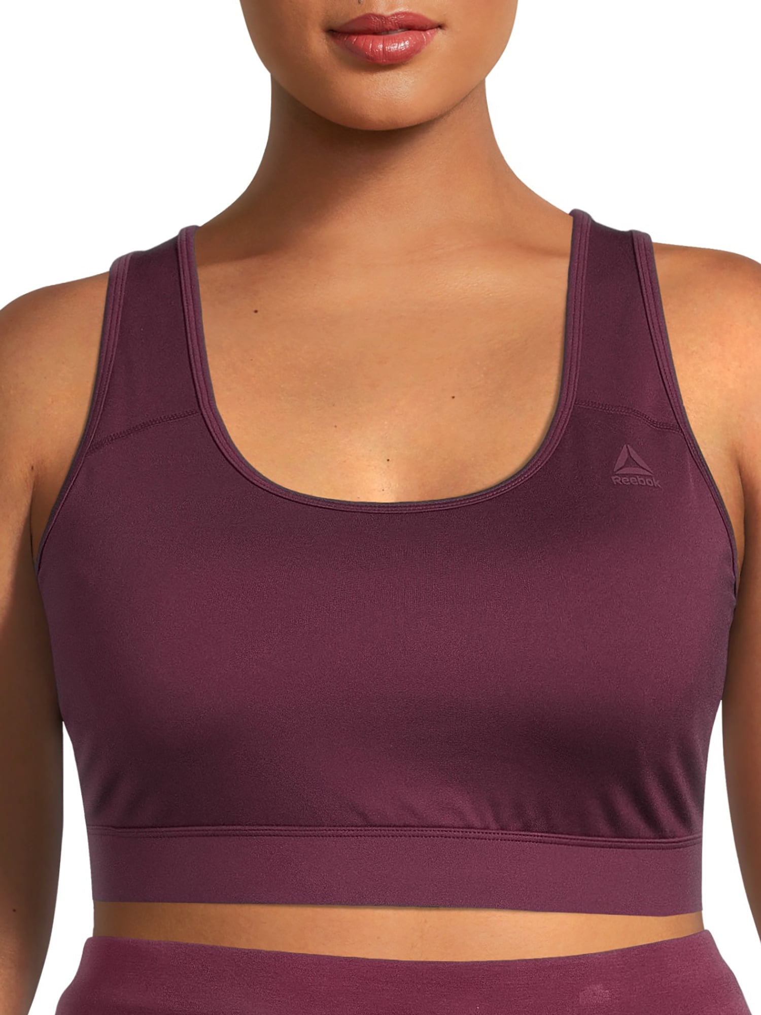 Reebok Women's Plus Size Medium Impact Bra with Mesh Pocket - Walmart.com