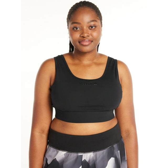 Reebok Women’s Plus Size Medium Impact Evolution Sports Bra, Sizes 1X ...