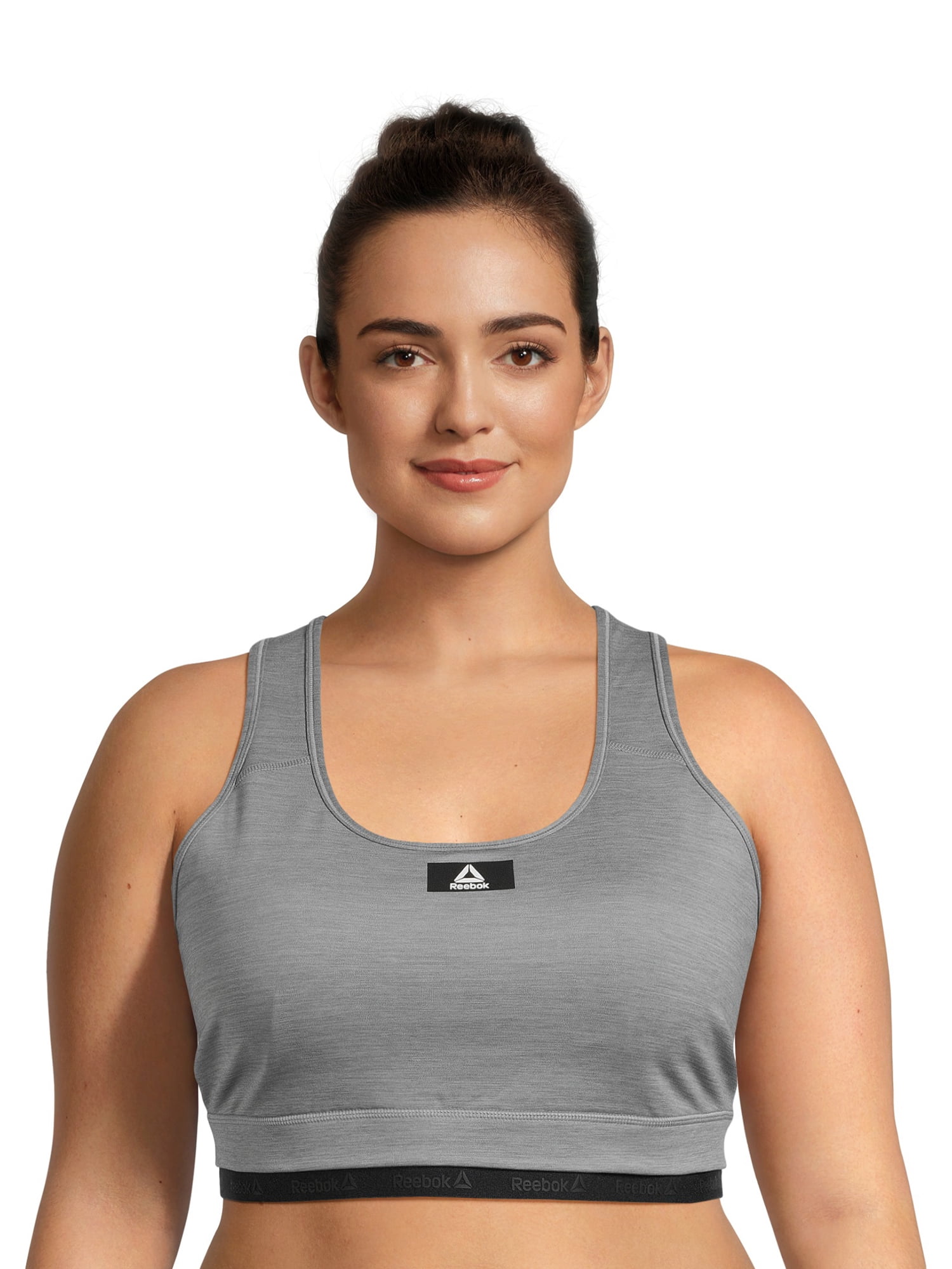 Reebok Women's Plus Size Medium Impact Flex Bra with Removable Cups ...