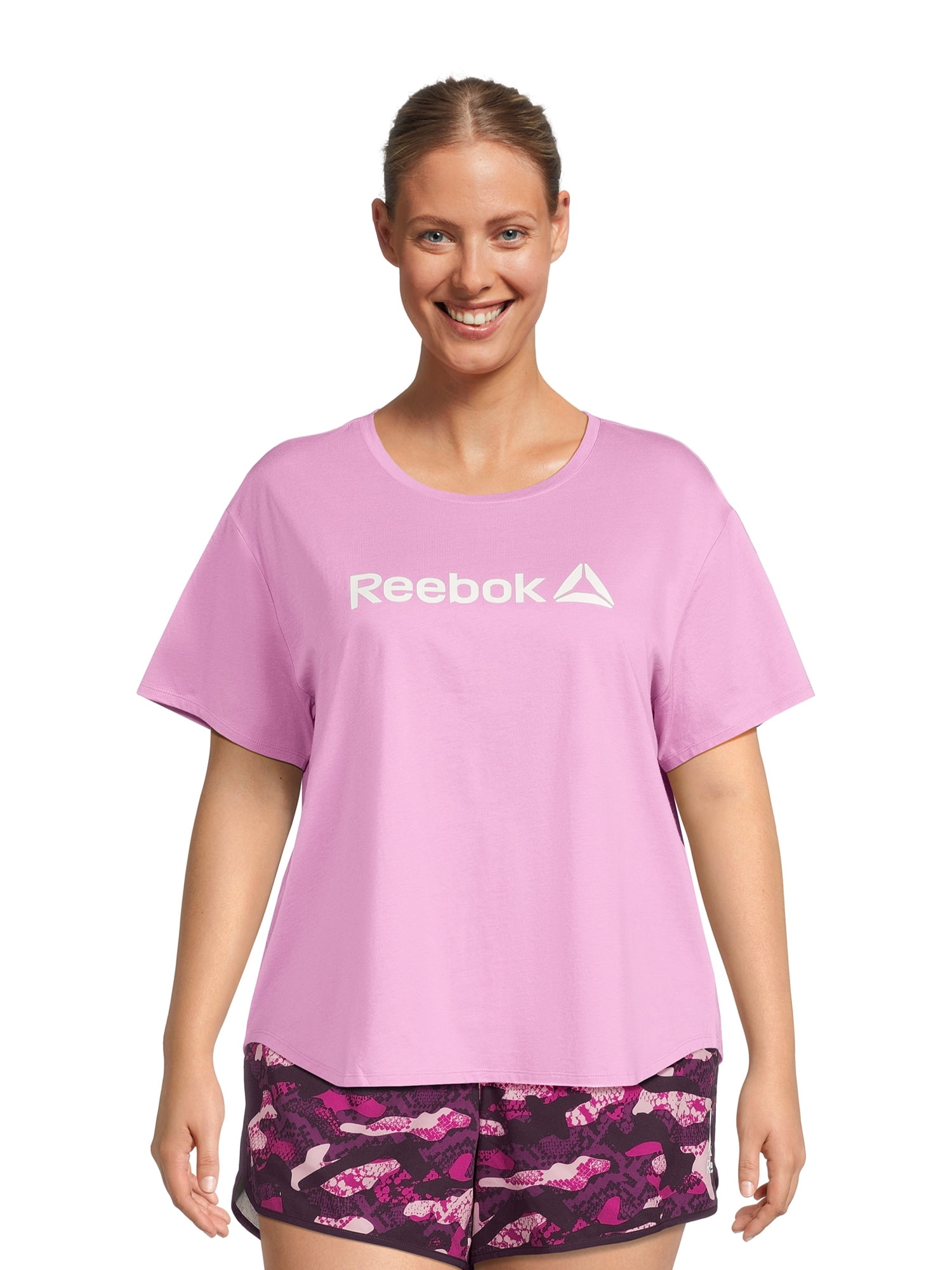 Reebok Women’s and Women's Plus Size Short-Sleeve Graphic T-Shirt ...