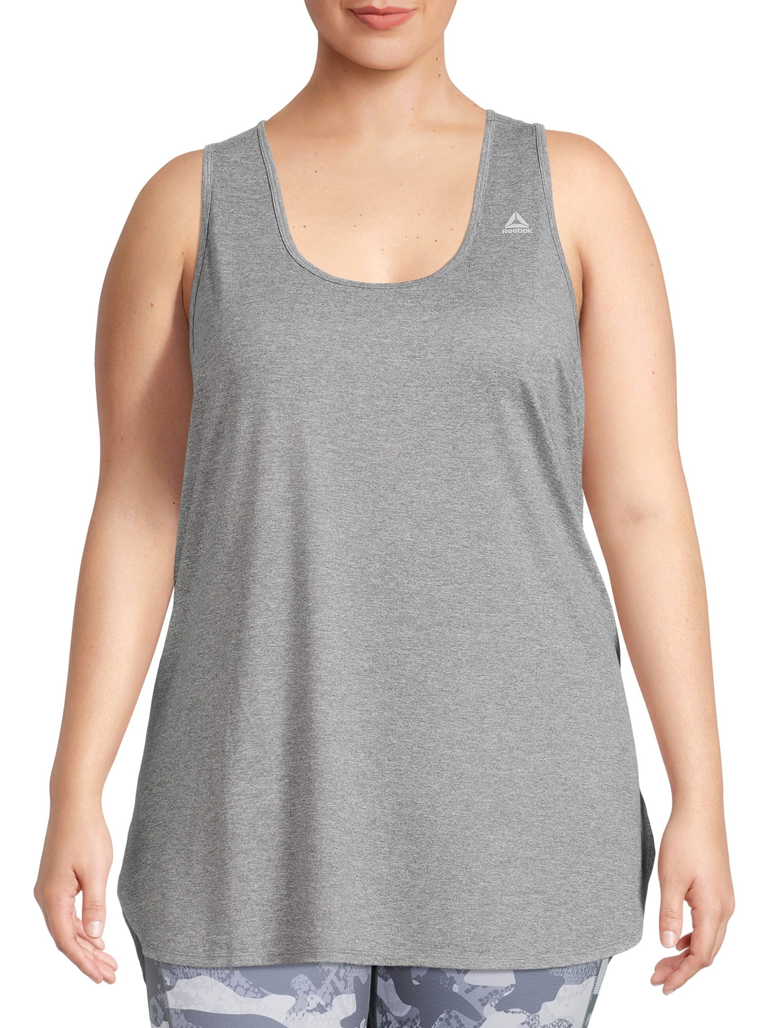 Reebok Women's Plus Size Stretch Jersey Racerback Tank Top - Walmart.com