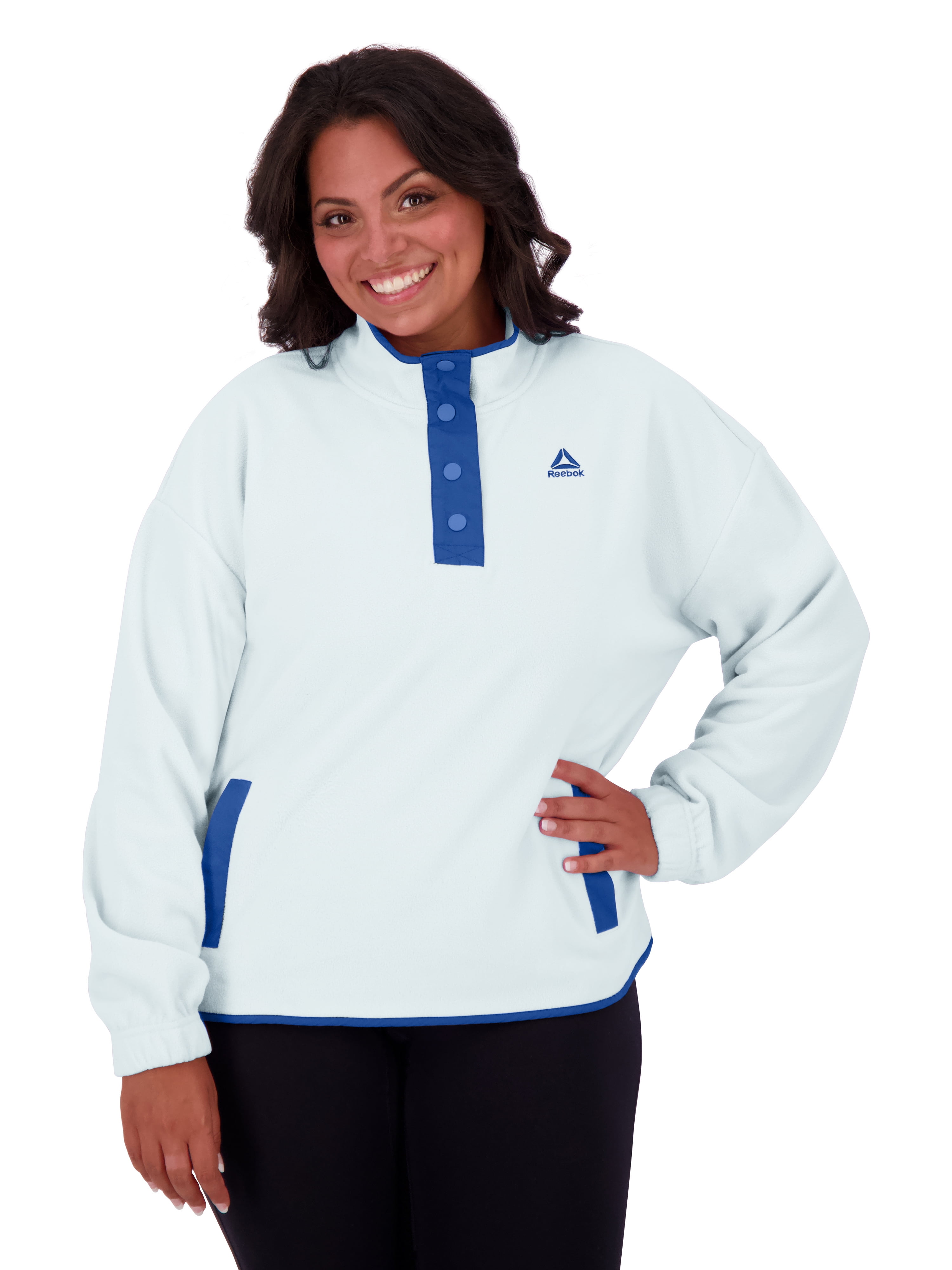 Reebok Women's and Women's Plus Weekender Pullover with Pockets, Sizes ...