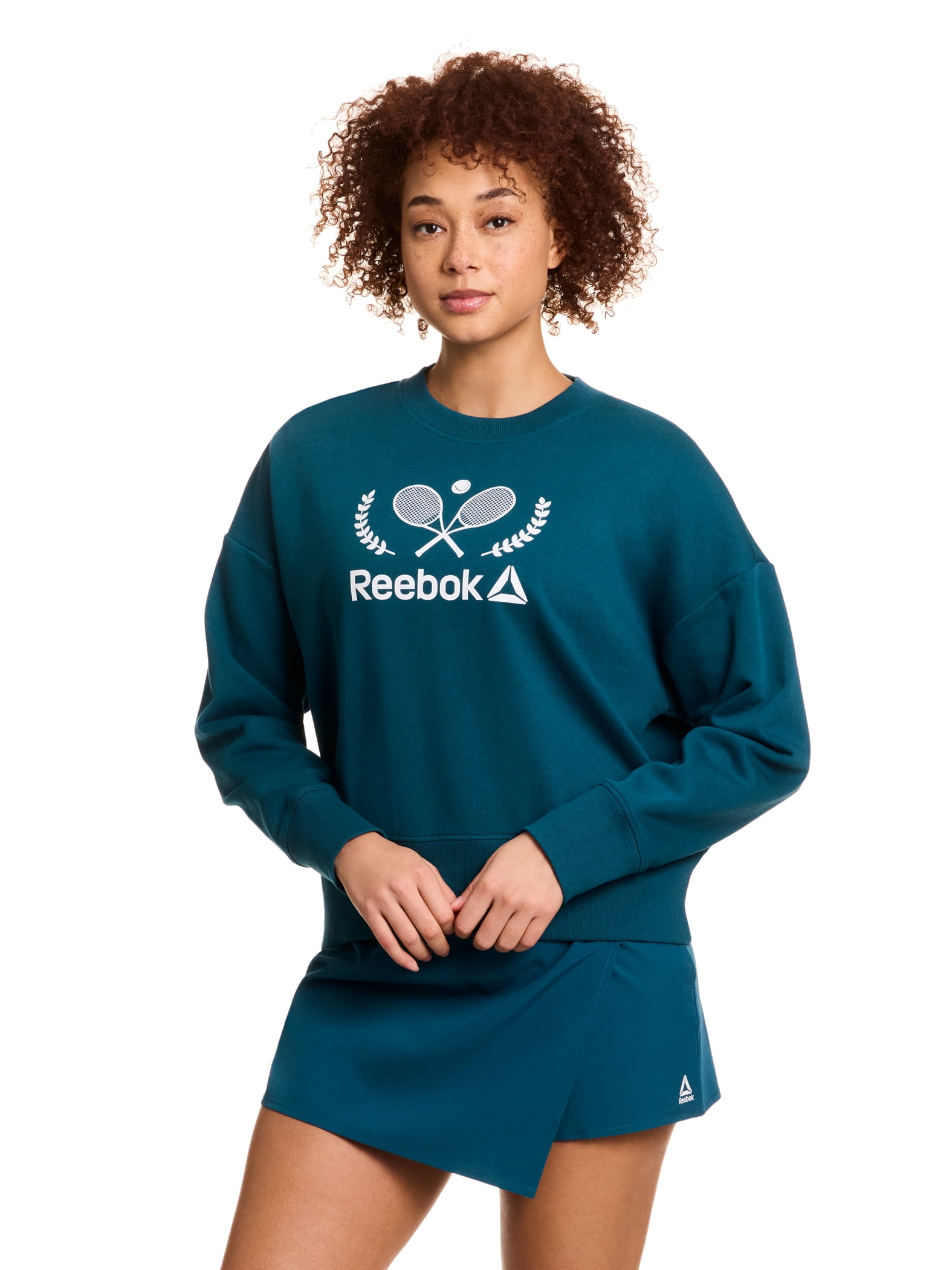 Reebok Women's Prep Crewneck Sweatshirt, Sizes XS-XXXL - Walmart.com