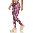 Reebok Womens Printed Evolution High Rise 7 8 Leggings With Side
