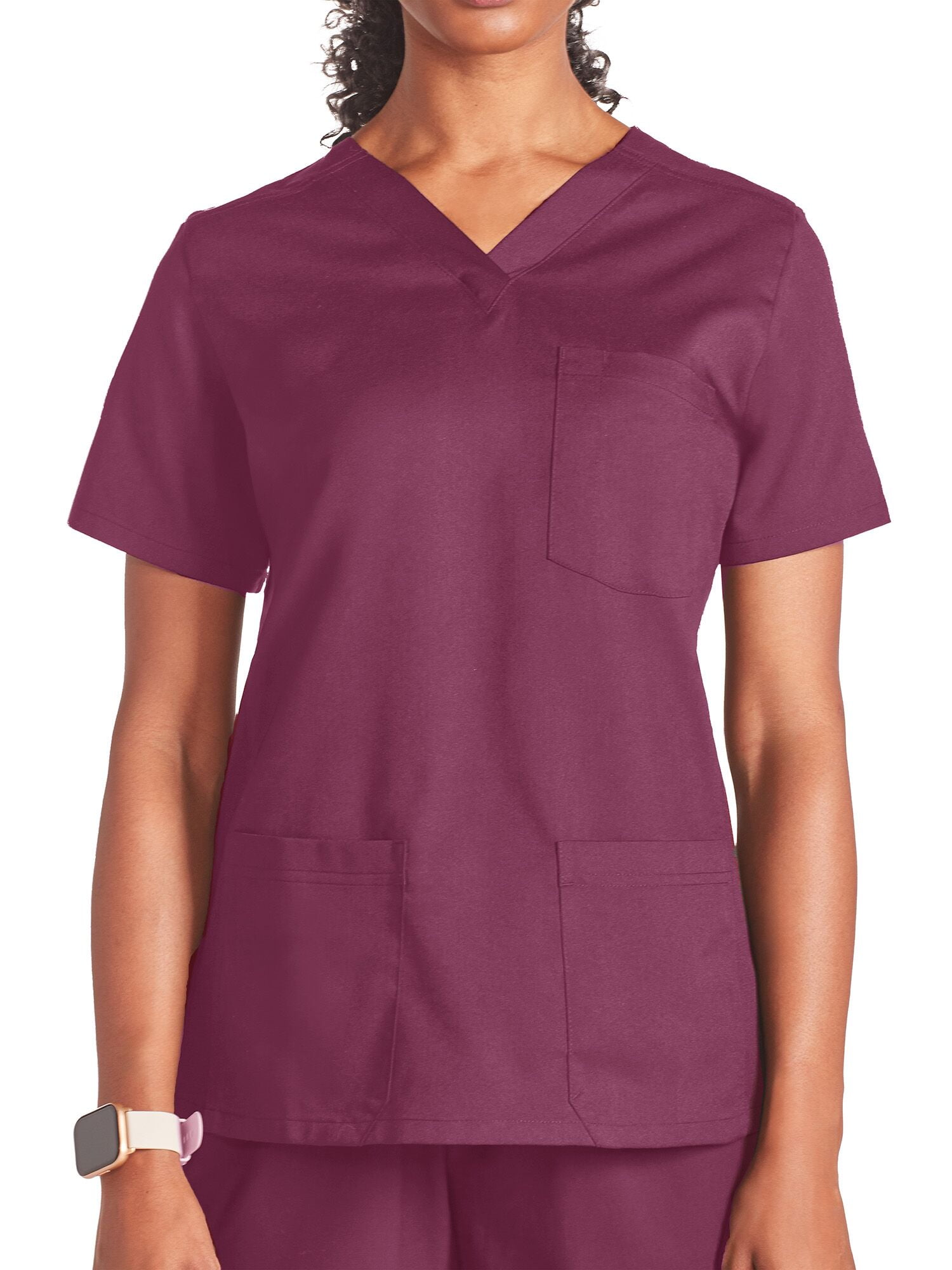Reebok Women's Scrubs Short Sleeve Scrub Top, 1 Pack, Sizes S - 3XL ...