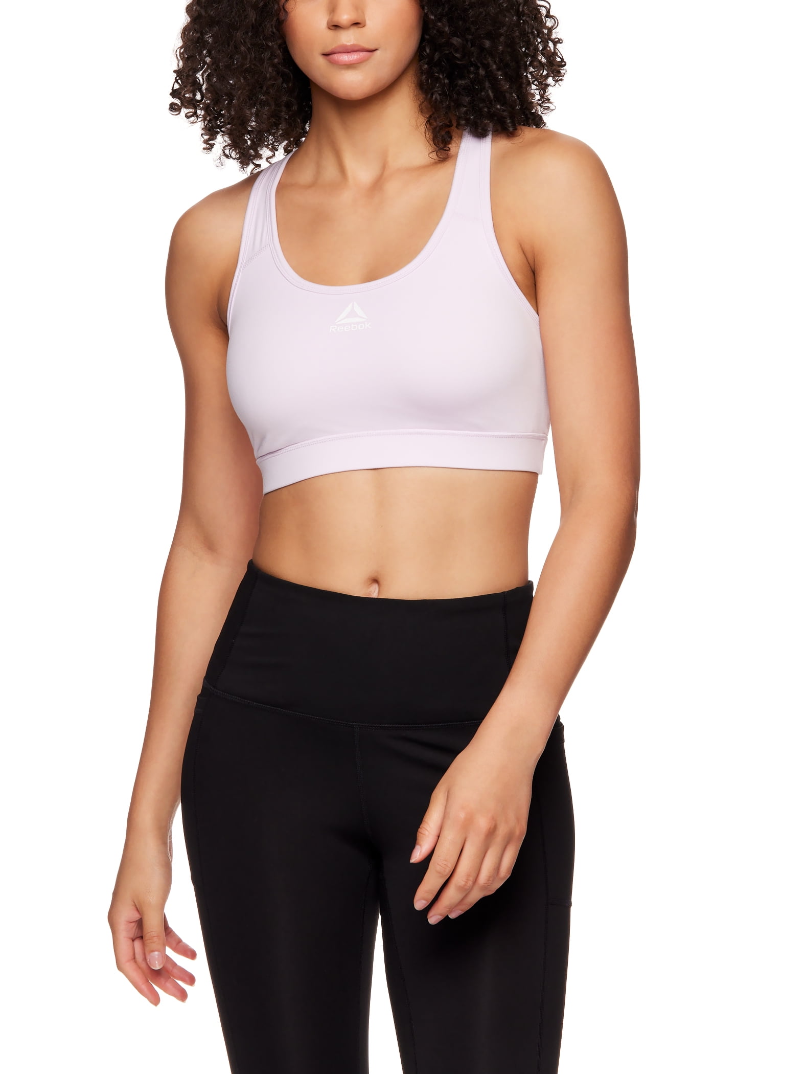 Reebok Women's Stronger Sports Bra with Mesh Panel and Removable Cups ...