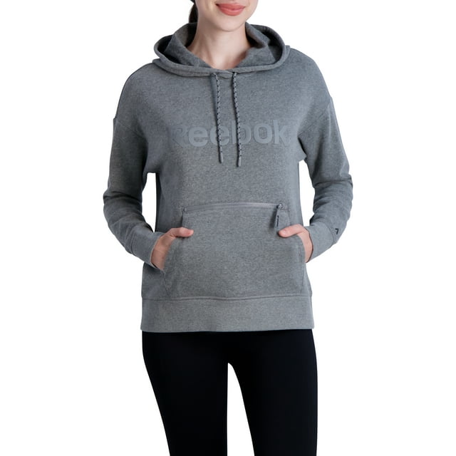 Reebok Women's Super Soft Cropped Gravity Hoodie with Zipper Pocket - Walmart.com