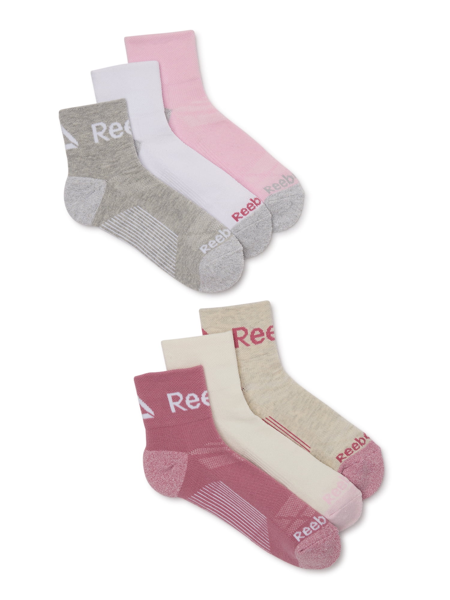 Reebok Women's Target Cushion Ankle Socks, 6-Pack, Comfort & Support ...