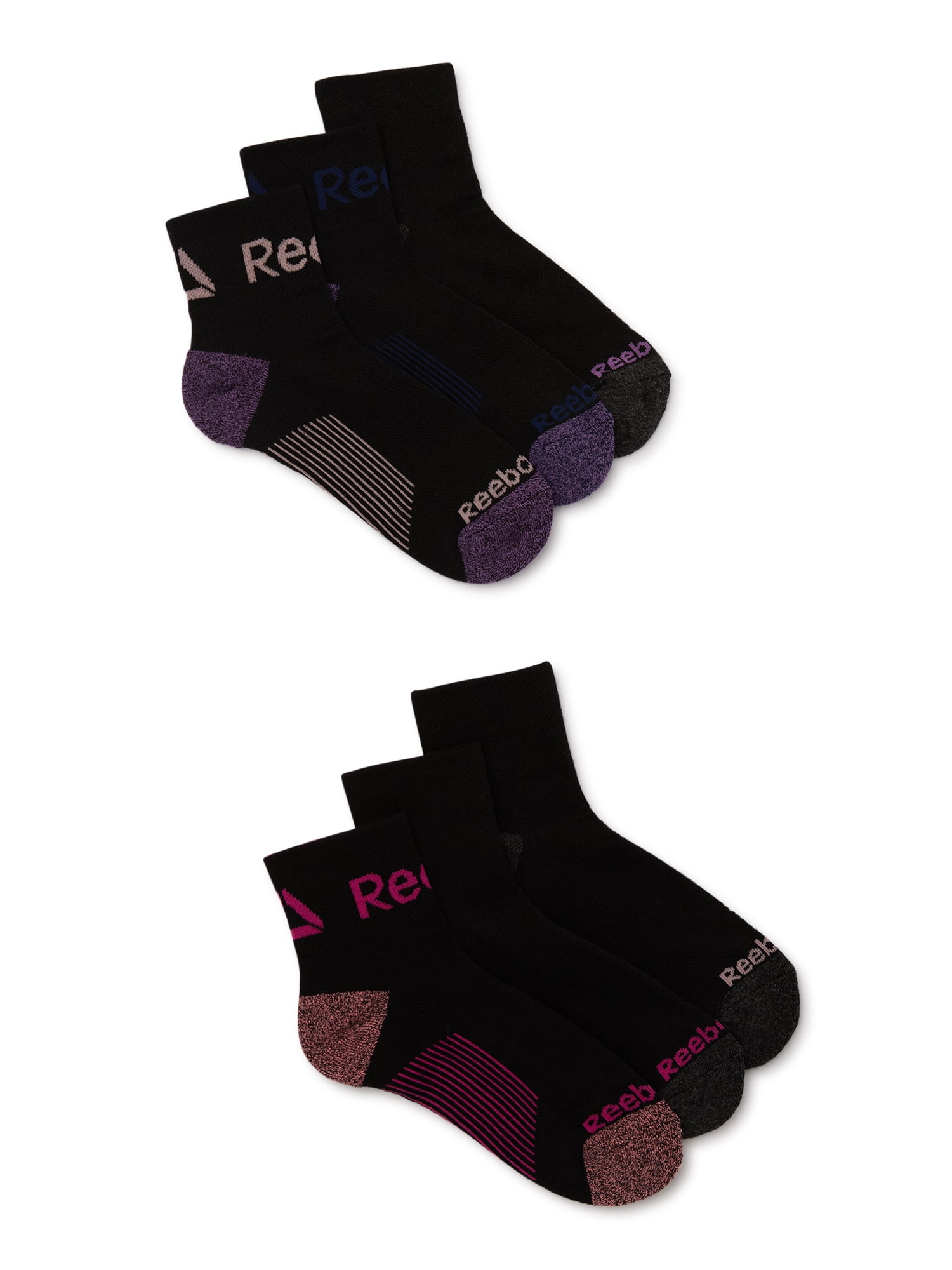 Reebok Women's Target Cushion Ankle Socks, Stocking Stuffers, 6-Pack ...