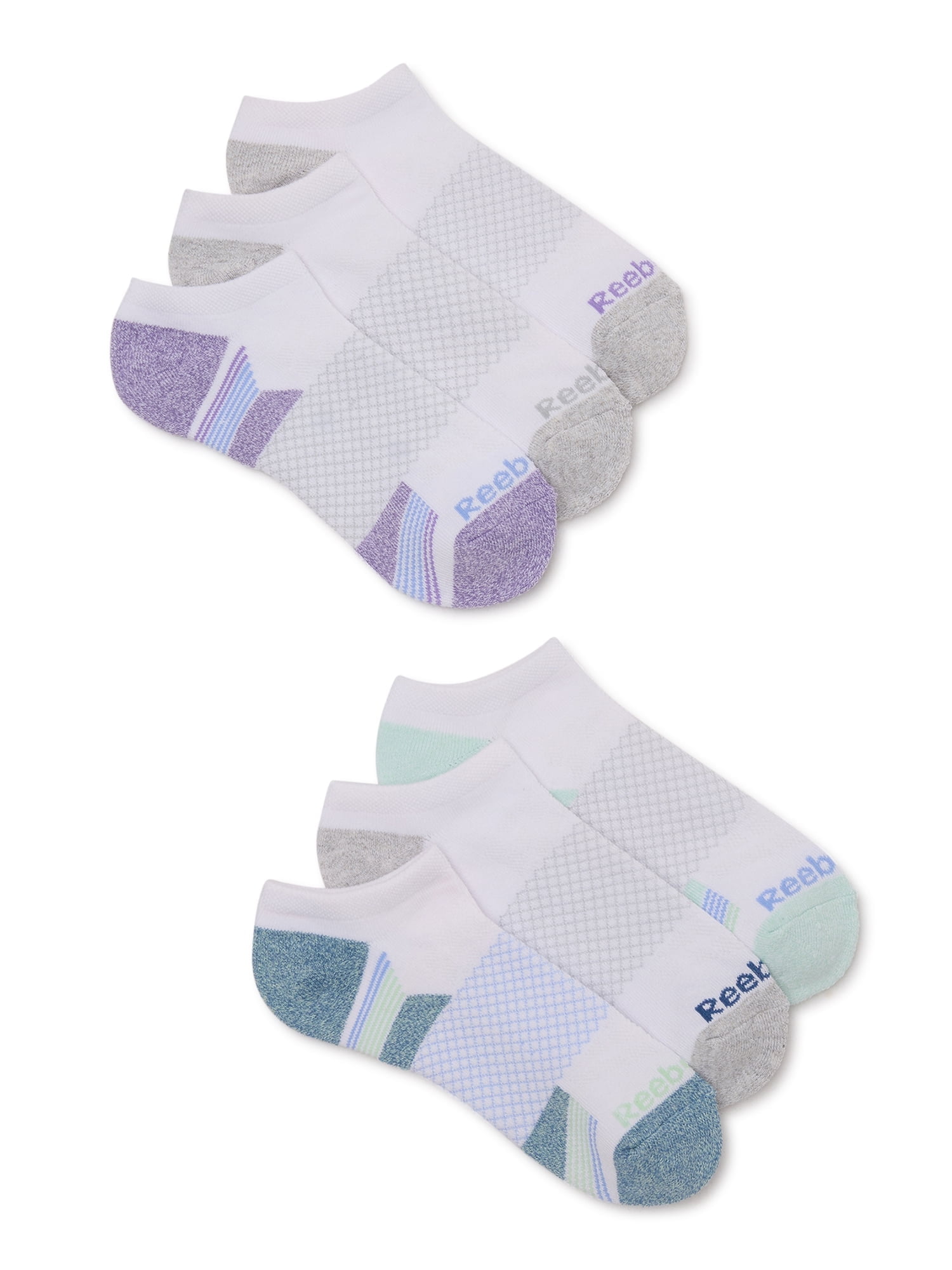 Reebok Women's No Show Socks 6-Pack - Comfort Cushioning Athletic ...