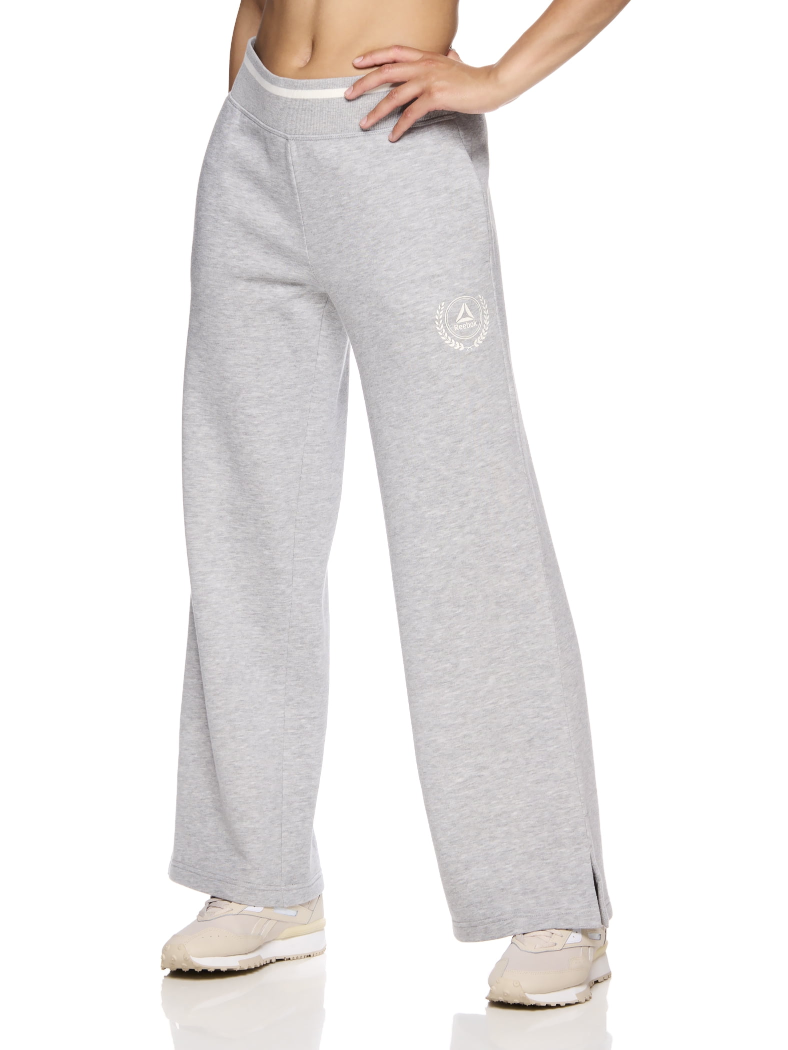 Reebok Women’s and Women’s Plus Varsity Wide Leg Sweatpants, Sizes XS ...