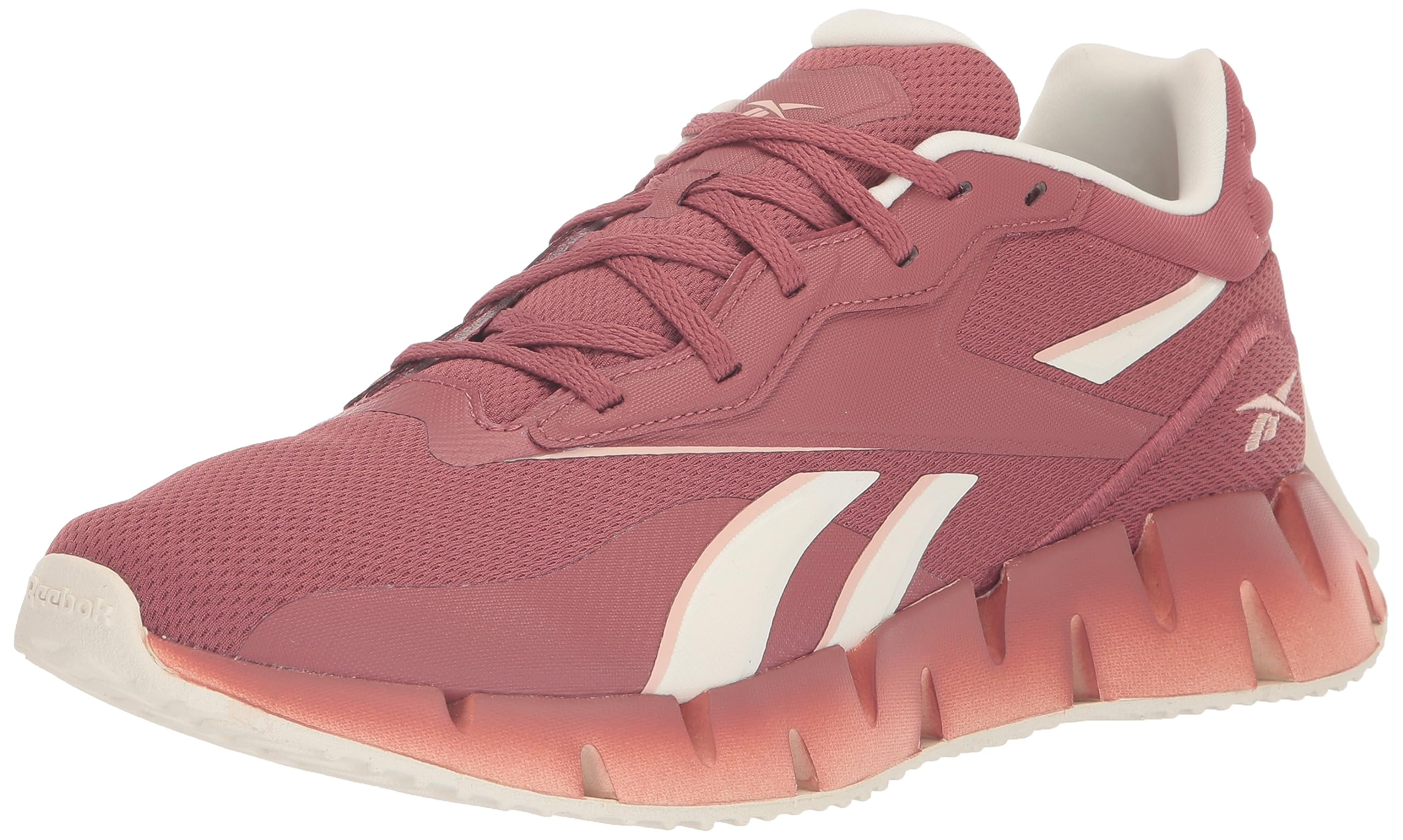 Reebok Women's Zig Dynamica 4 Sneaker, Sedona Rose/Chalk/Possibly Pink ...