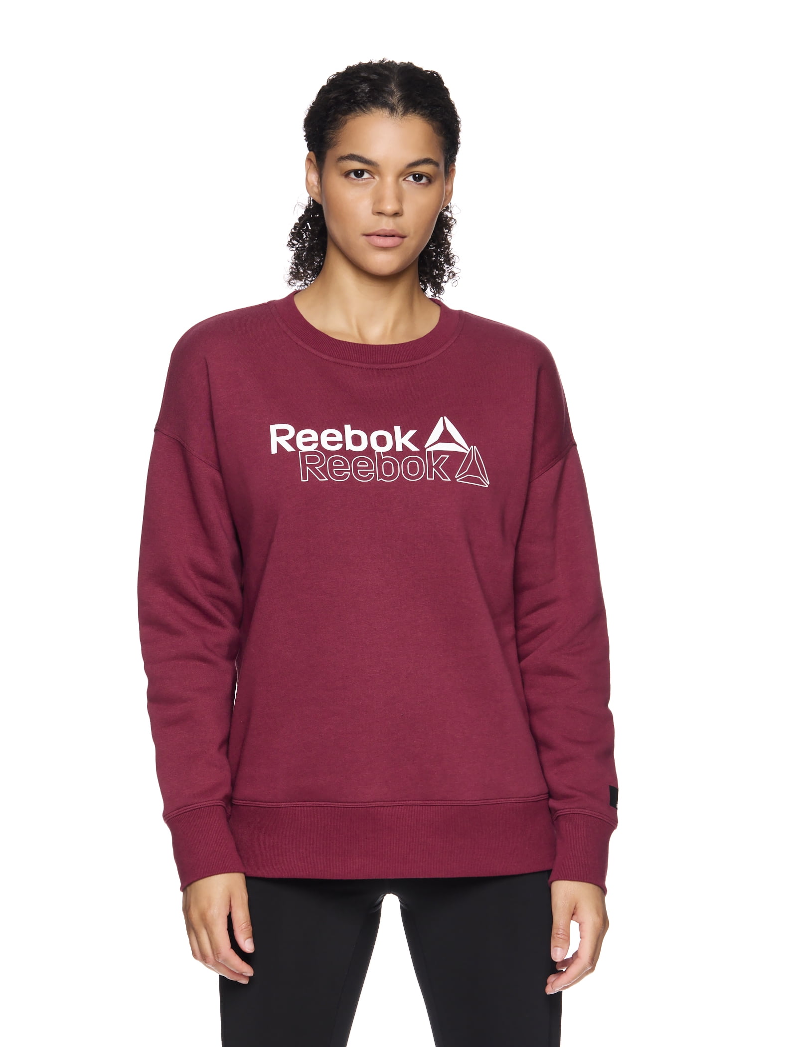 Reebok Women’s and Women’s Plus After Class Crewneck Sweatshirt, Sizes ...