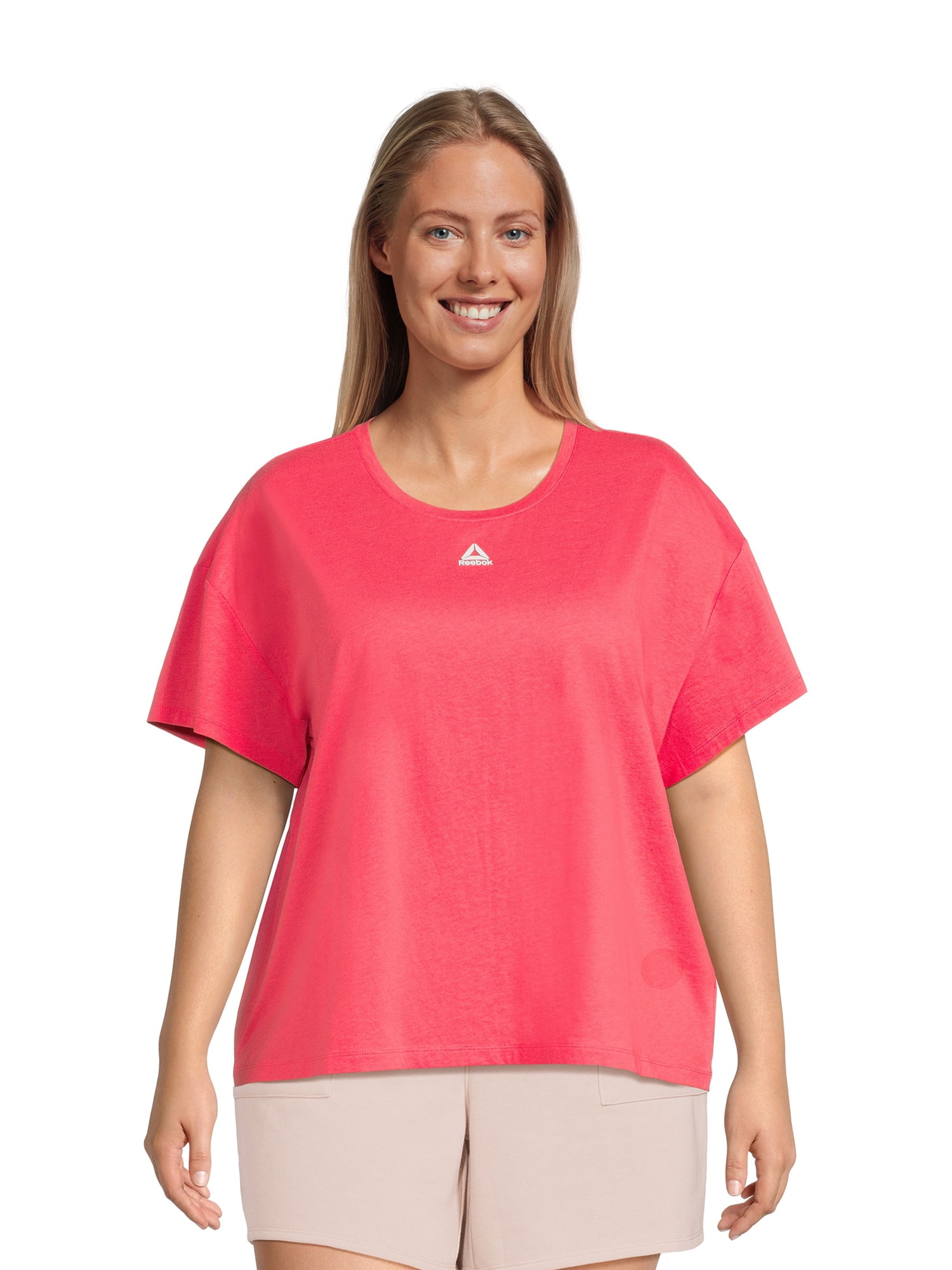 Reebok Women’s and Women's Plus Identity Short Sleeve Graphic T-Shirt, Sizes XS-4X - Walmart.com