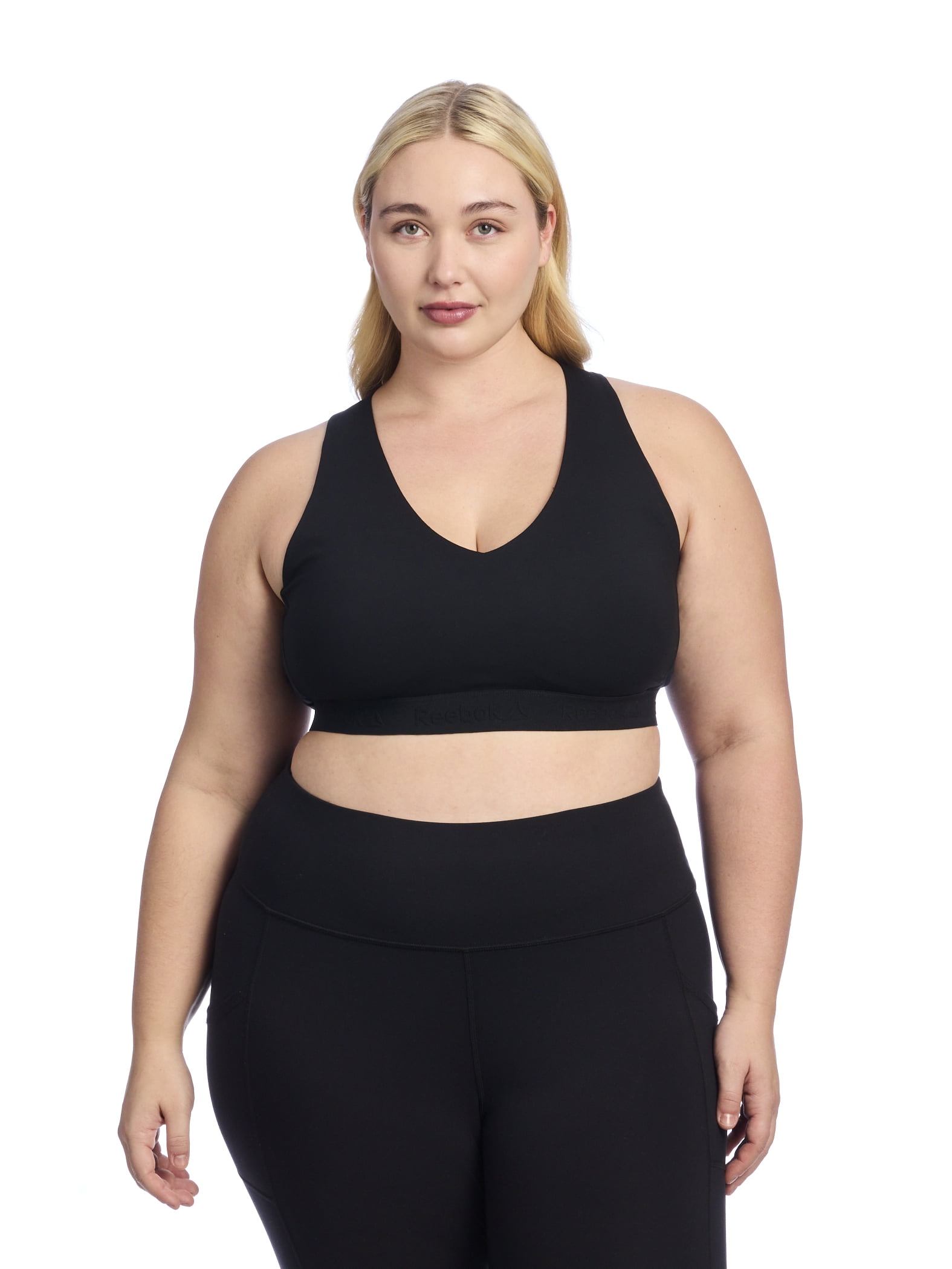 Reebok Women's and Women's Plus High Impact Inspire Sports Bra, Sizes ...