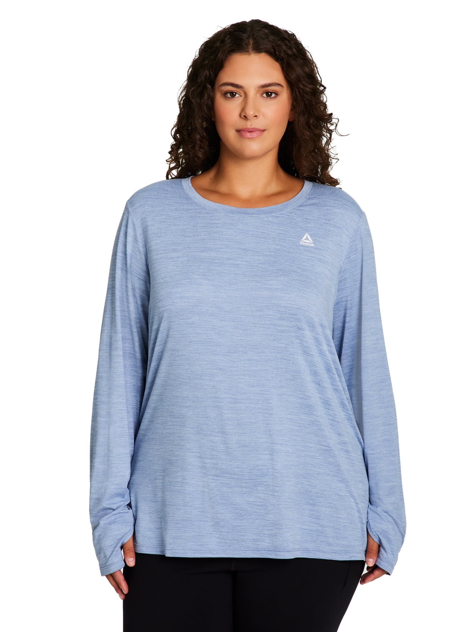 Reebok Women's and Women's Plus Legacy Core Knit Performance Long ...