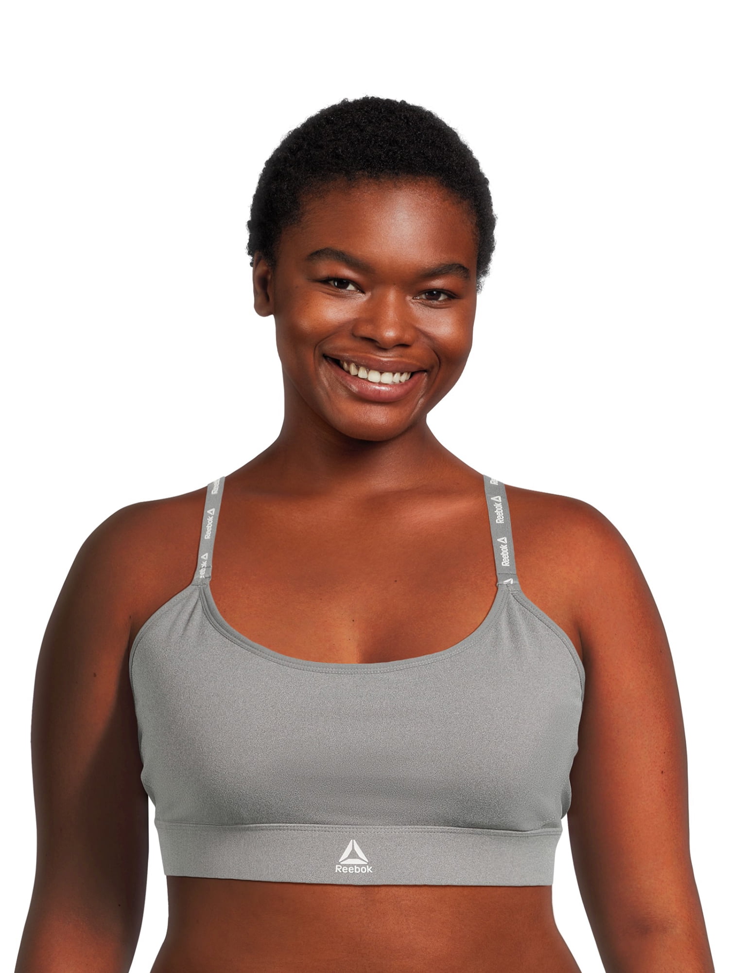 Reebok Women's Plus Low Impact Bra with Removable Cups, Sizes XS-4X ...