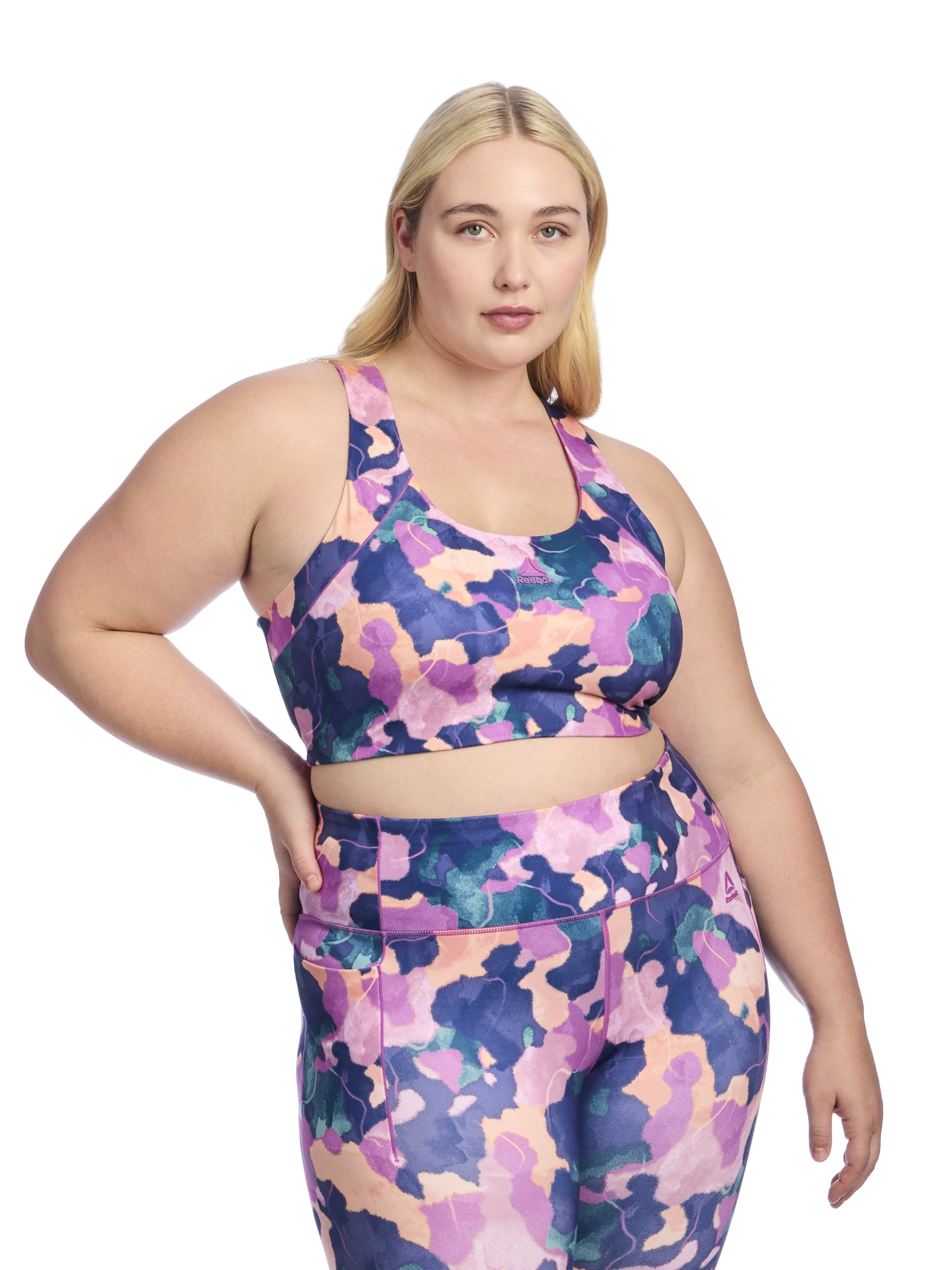 Reebok Women's and Women's Plus Medium Impact Reflex Sports Bra, Sizes ...