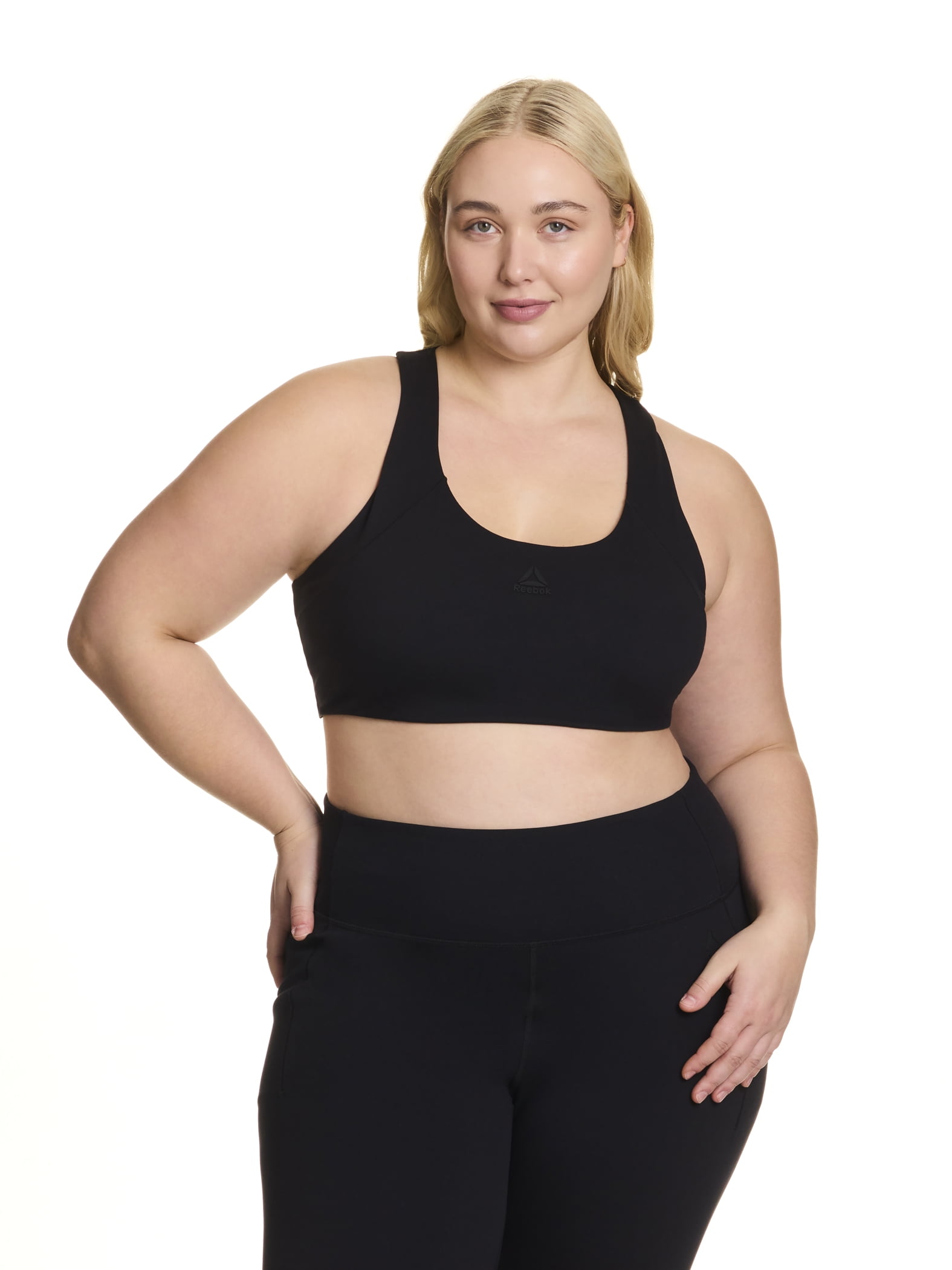 Reebok Women's Plus Medium Impact Reflex Sports Bra XS-4X, Moisture ...