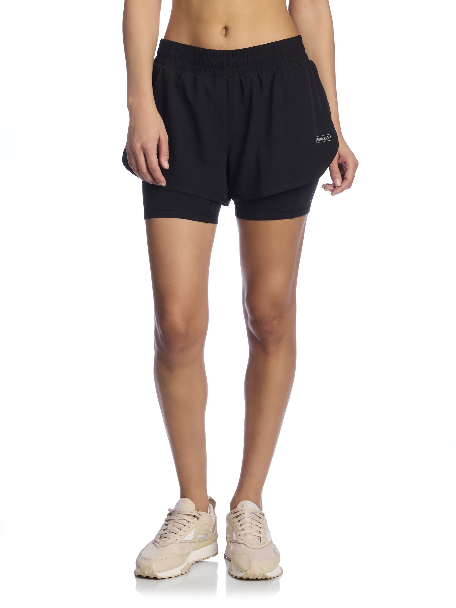 Reebok women's Plus Sprinter Running Shorts - Silver Lining - Walmart.com