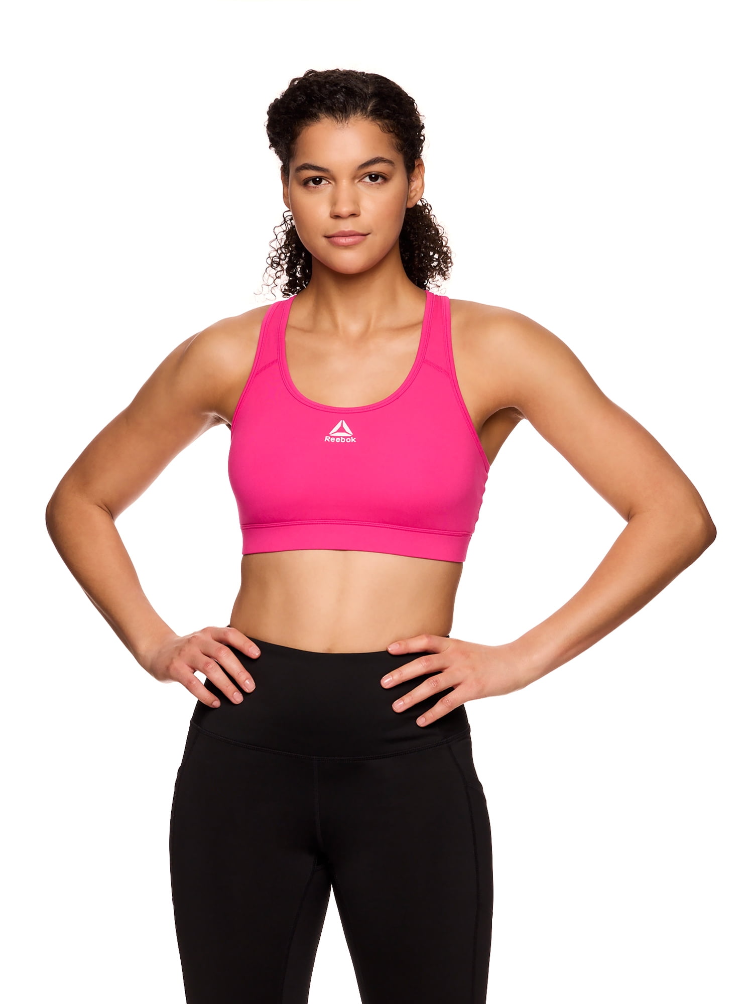 Reebok Women's and Women's Plus Medium Impact Stronger Sports Bra with ...