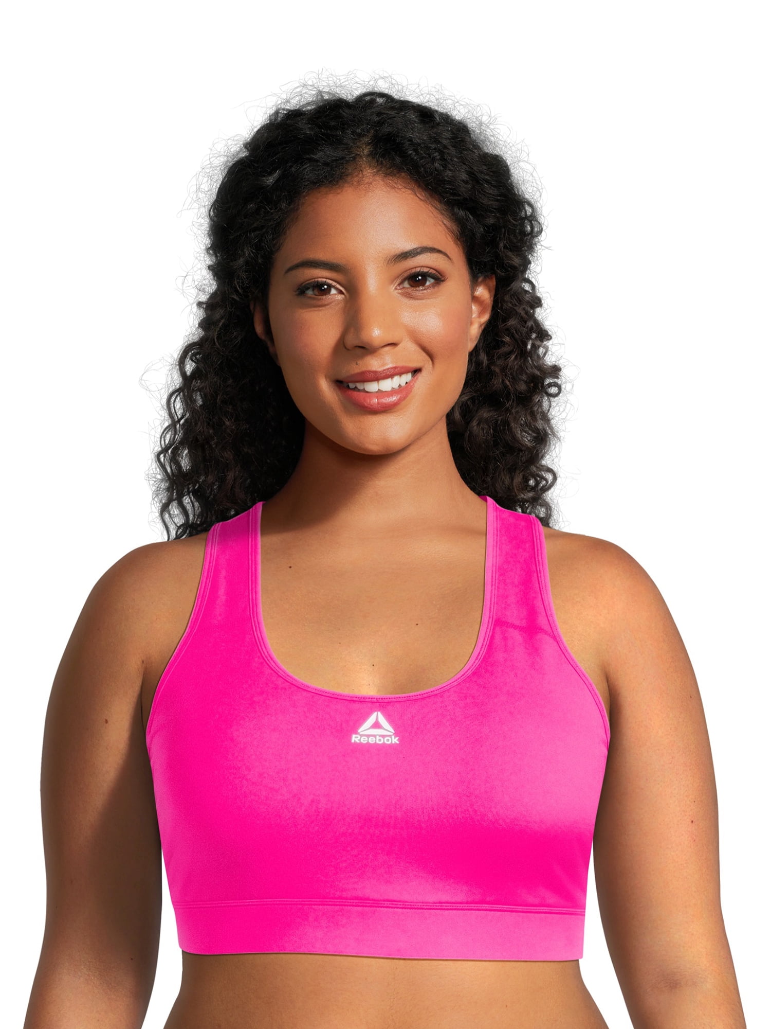 Reebok Women's and Women's Plus Medium Impact Stronger Sports Bra with ...