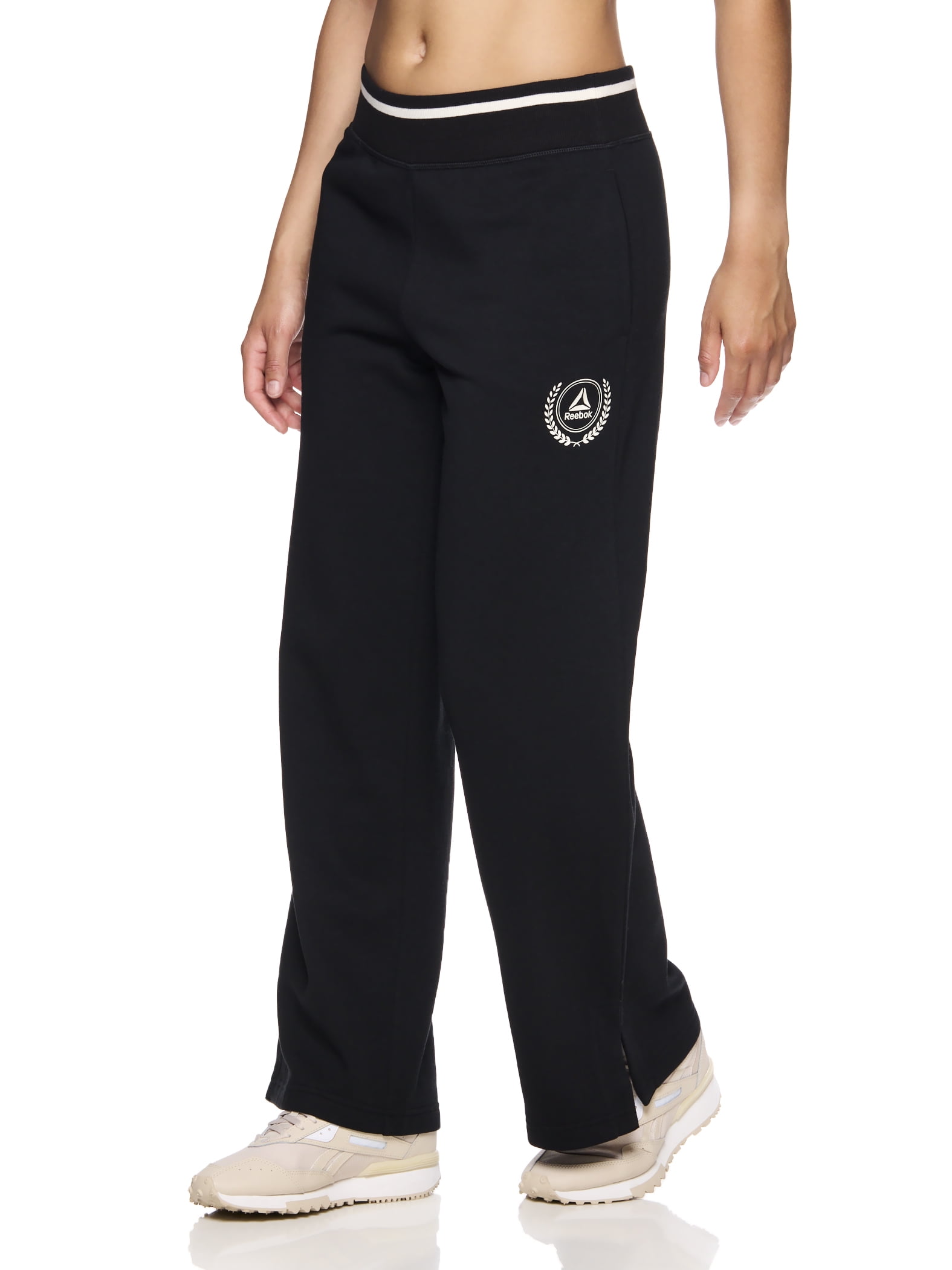 Reebok Women’s and Women’s Plus Varsity Wide Leg Sweatpants, Sizes XS ...