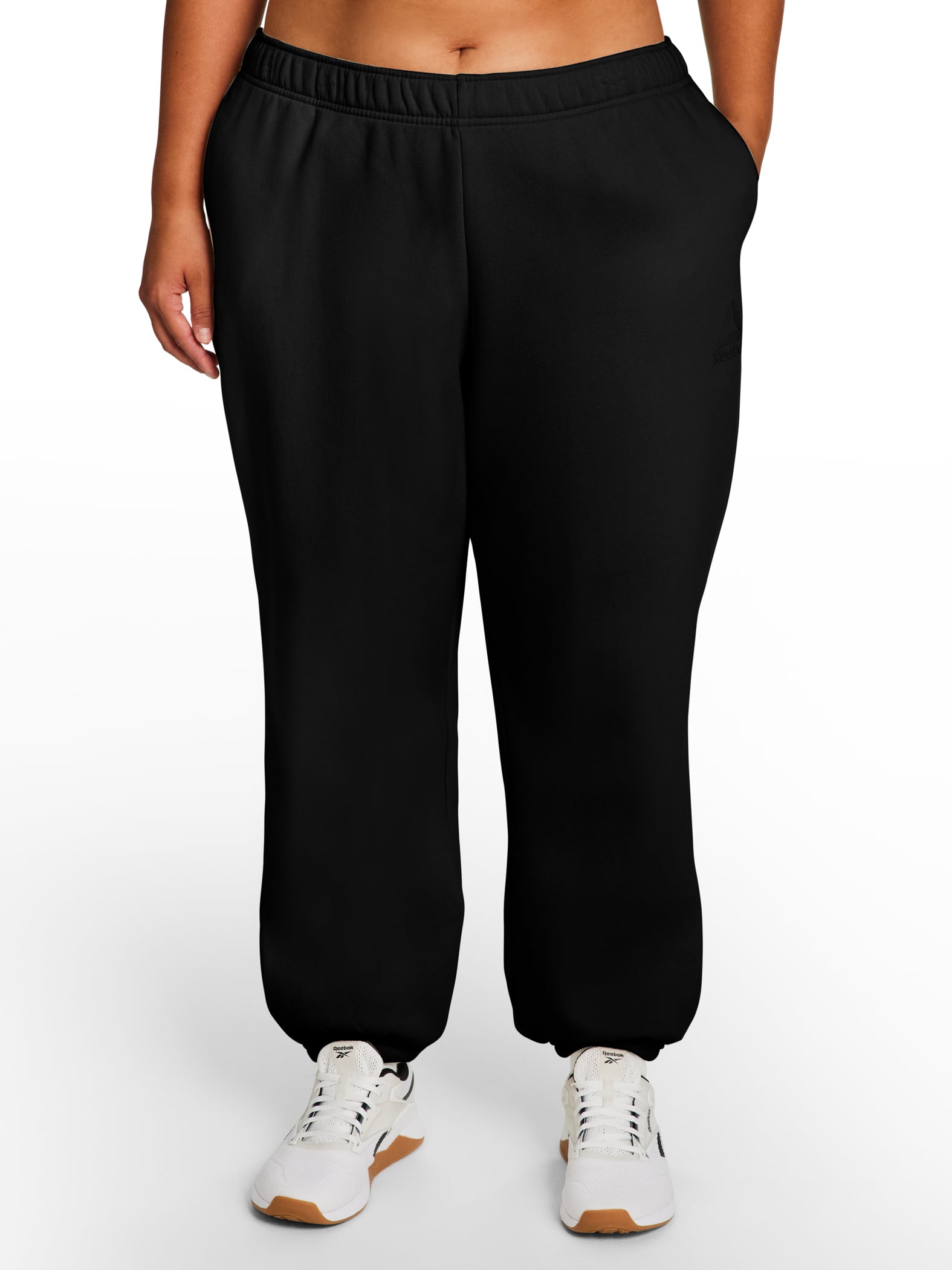 Reebok Women's and Women's Plus Weekender Oversized Cinched Hem Jogger ...