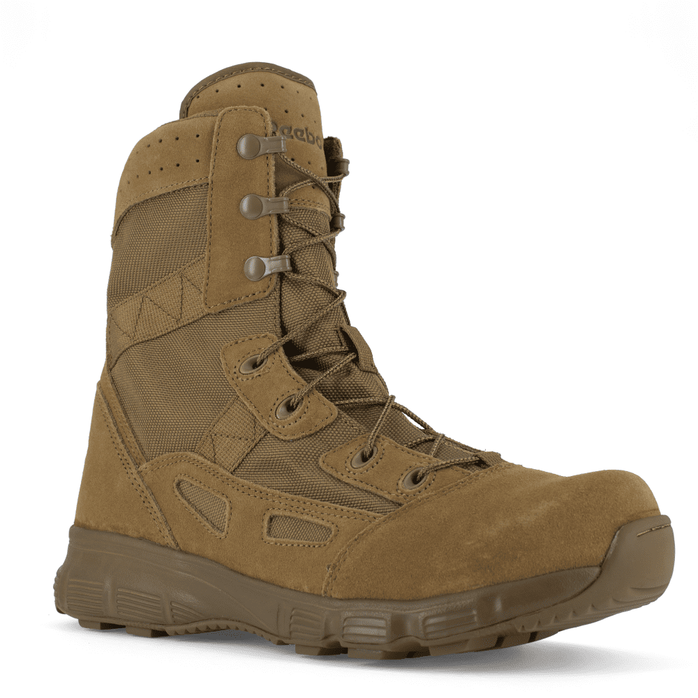 Reebok Womens Coyote Leather Military Boots 8in Hyper Velocity 9.5 W ...