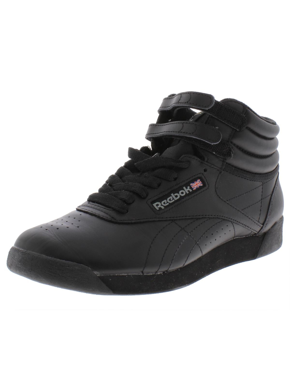 Reebok Womens Freestyle Leather High Top Athletic Shoes - Walmart.com