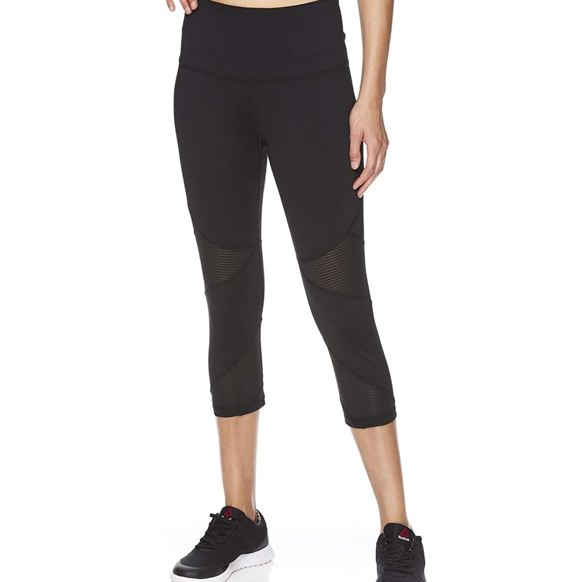 Reebok Womens Highrise Capri Compression Athletic Pants - Walmart.com