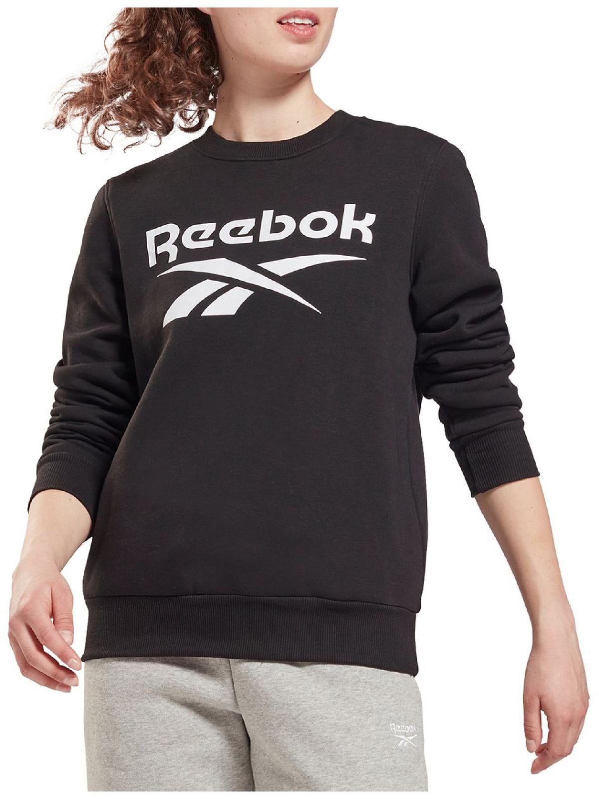 Reebok Womens Identity Fleece Logo Comfy Crewneck Sweater - Walmart.com