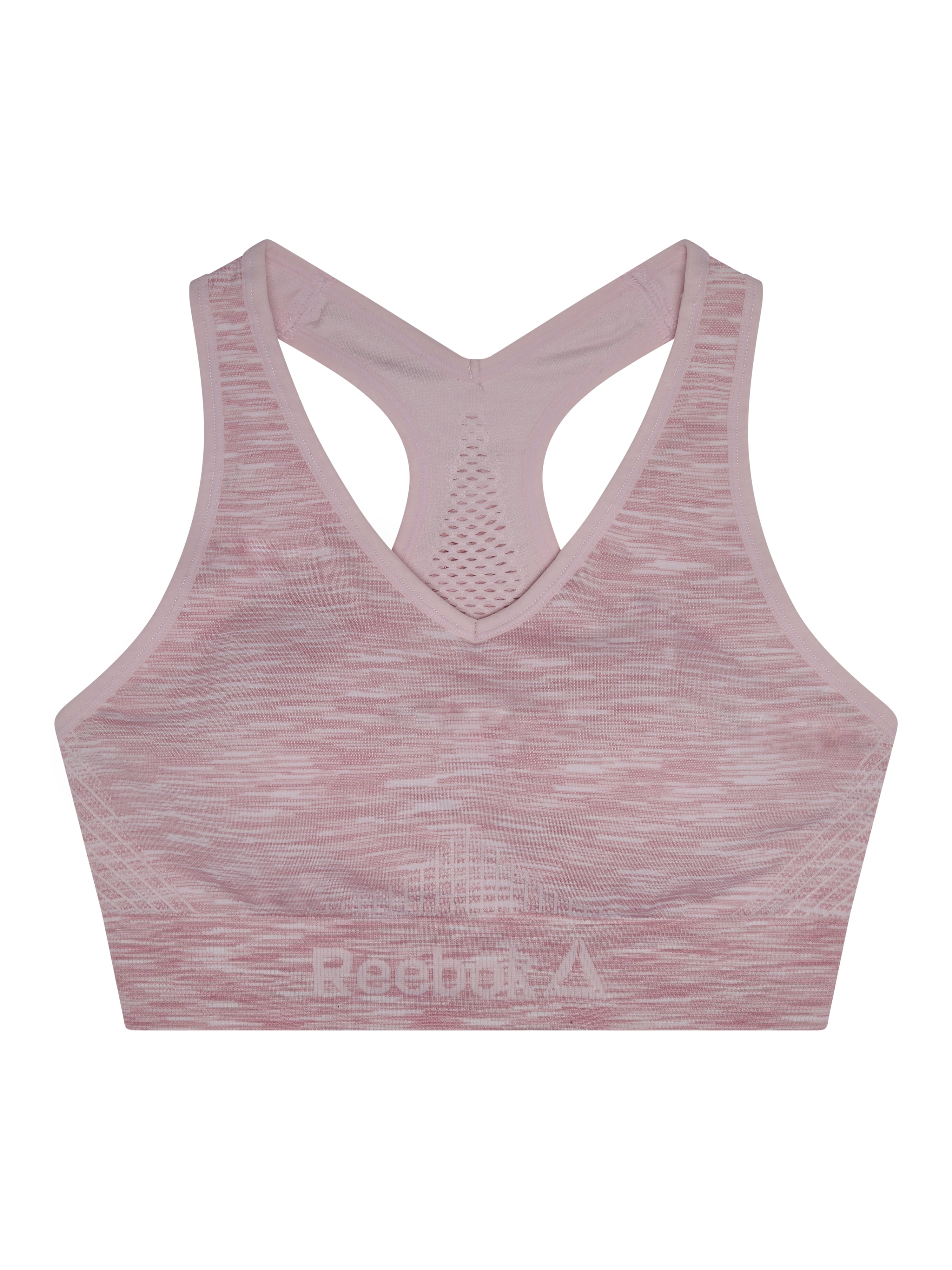 Reebok Womens Medium Impact Seamless Sports Bra With Removable Bra Cups ...