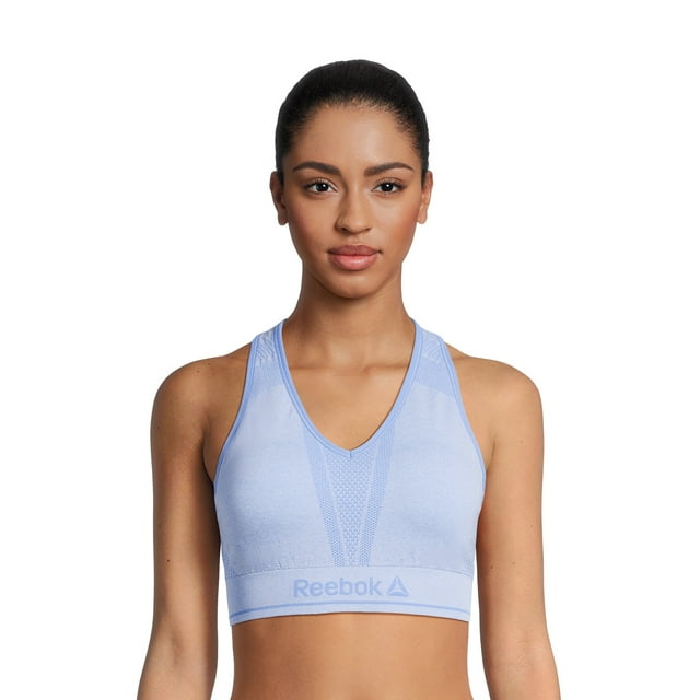 Reebok Womens Medium Support Key Seamless Sports Bra - Walmart.com