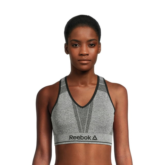 Reebok Womens Medium Support Key Seamless Sports Bra - Walmart.com