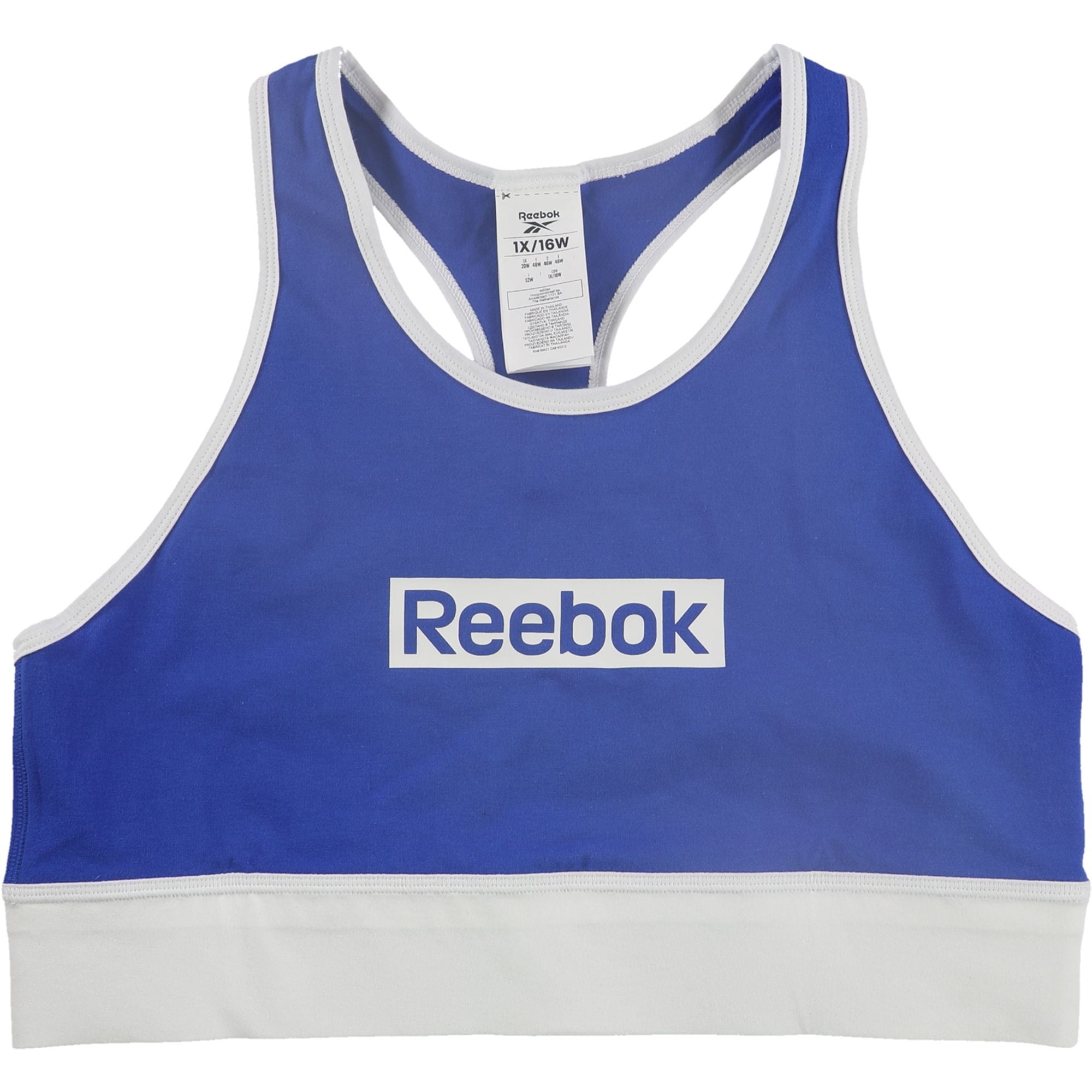 Reebok Womens Plus Linear Low Impact Fitness Sports Bra - Walmart.com